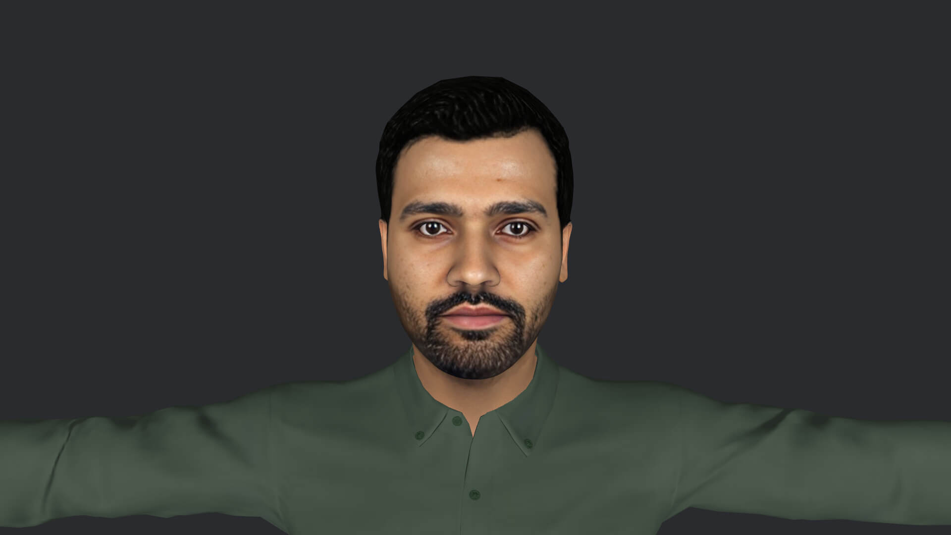 Rohit Sharma Realistic Full Body Fully Rigged Character - 3D Model by ...