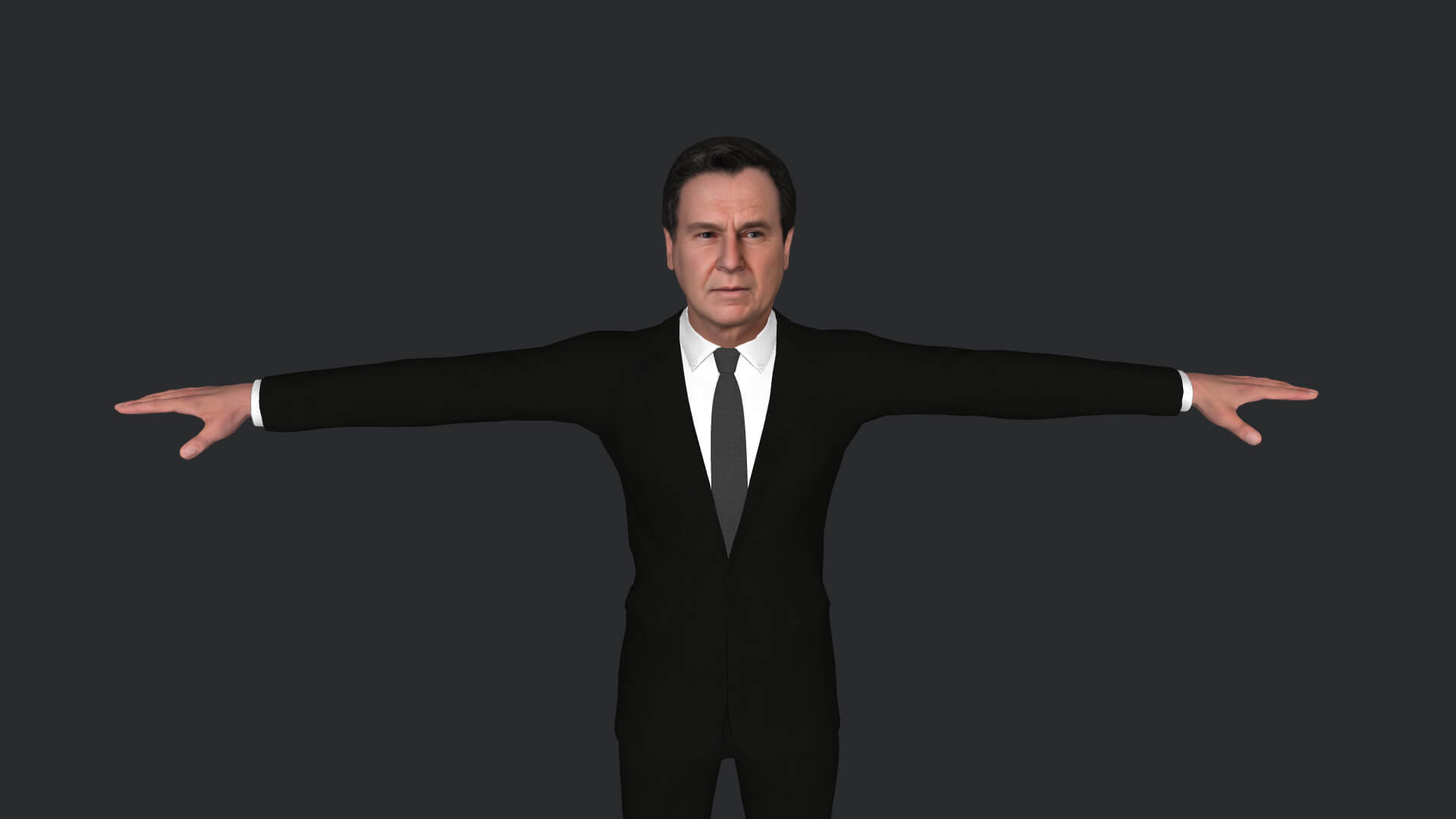 Ronald Reagan Realistic Full Body Fully Rigged Character - 3D Model by ...