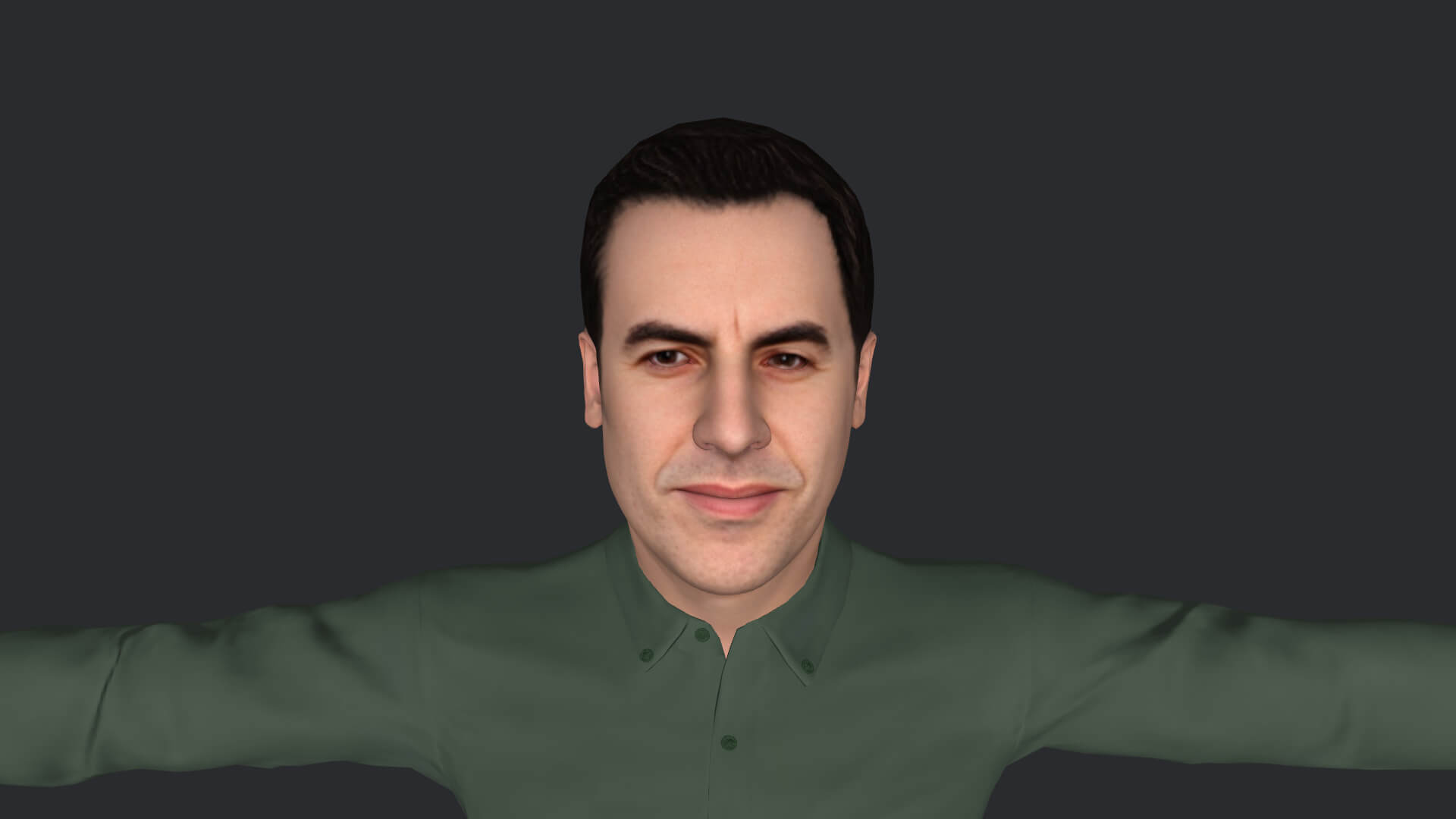 Sacha Baron Cohen Realistic Full Body Fully Rigged Character - 3D Model ...