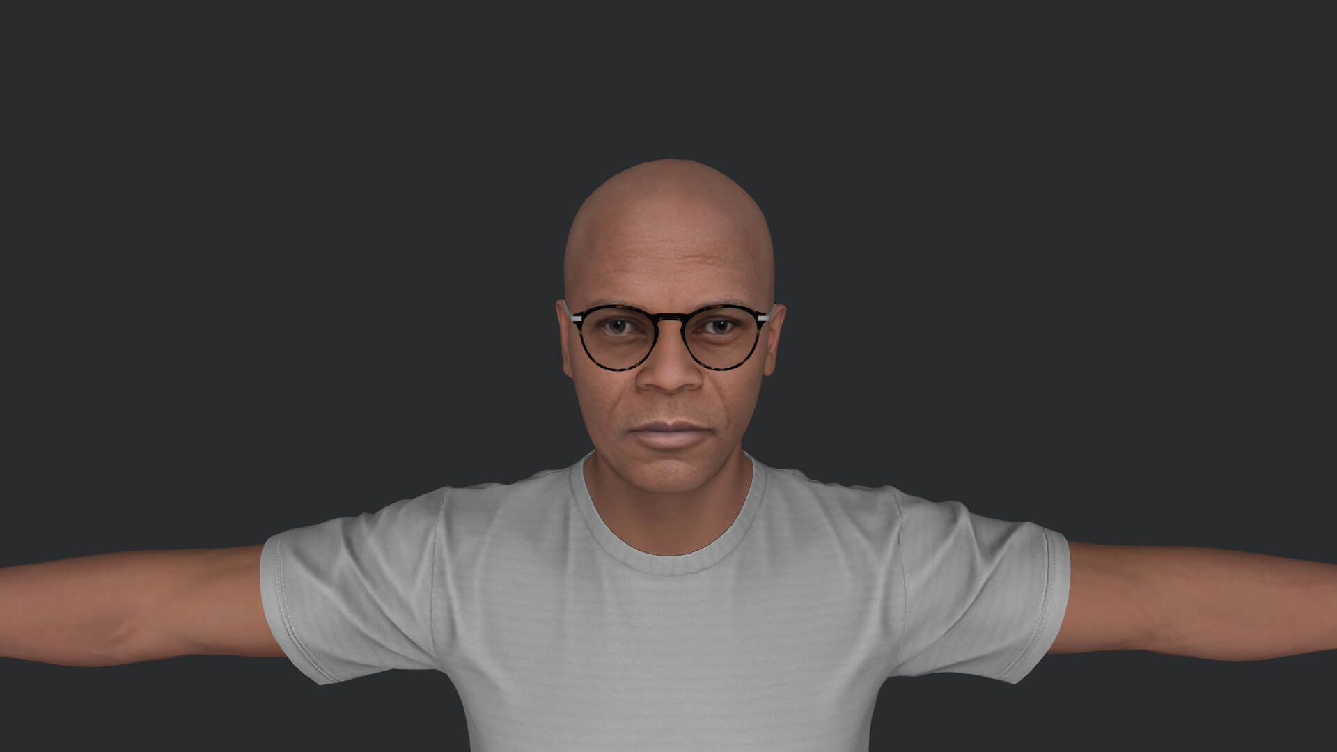 Samuel L Jackson Realistic Full Body Fully Rigged Character - 3D Model ...