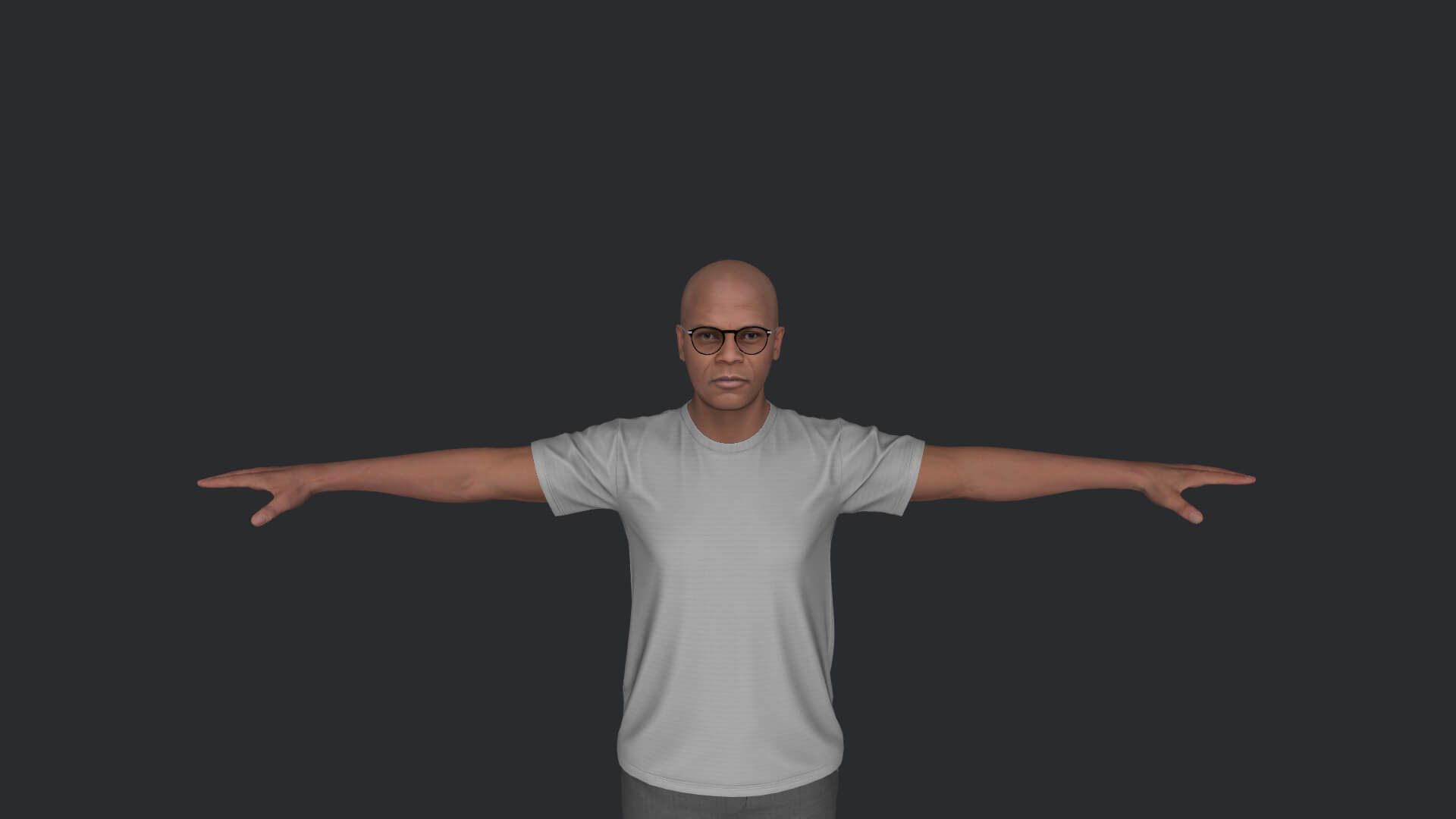 Samuel L Jackson Realistic Full Body Fully Rigged Character - 3D Model ...