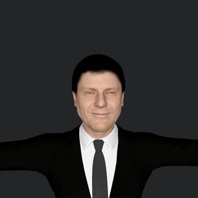 Sean Bean Realistic Full Body Fully Rigged Character - 3D Model by meta ...