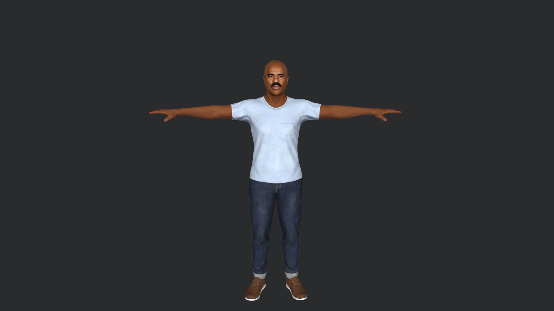 Steve Harvey Realistic Full Body Fully Rigged Character - 3D Model by ...