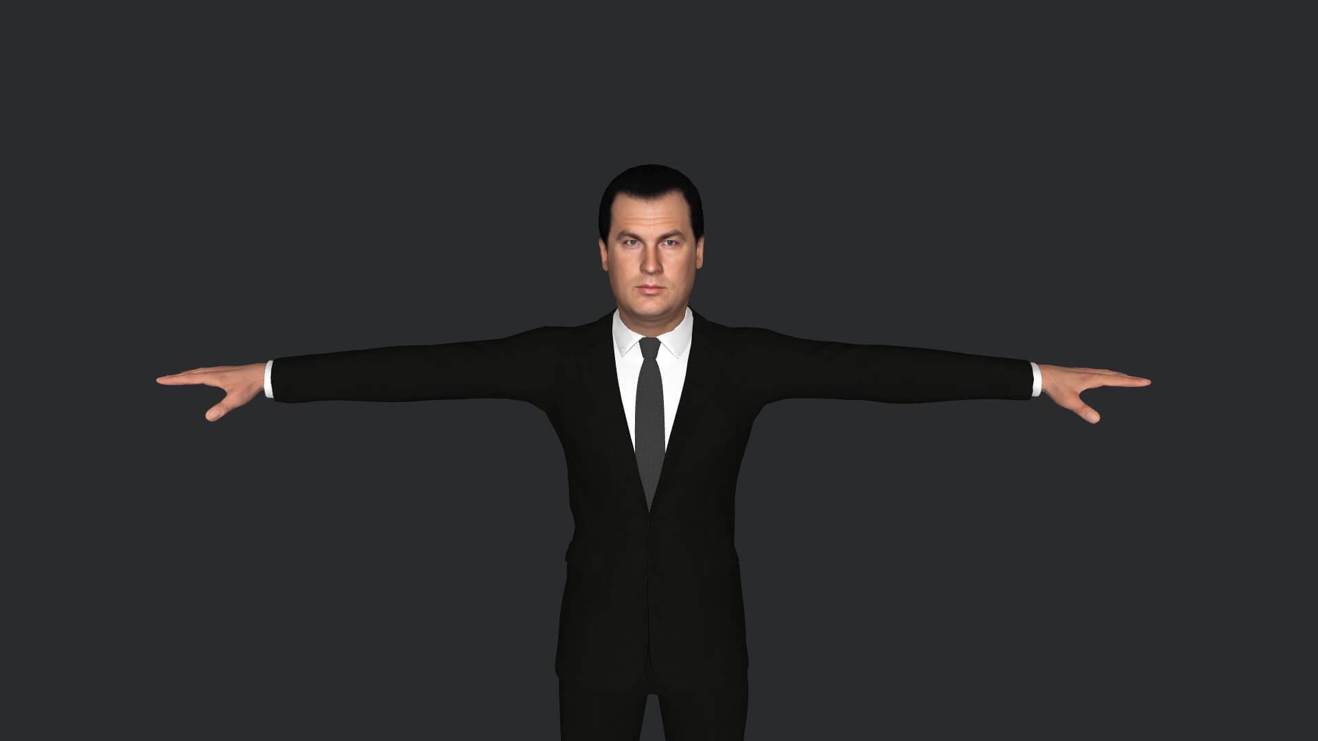 Steven Seagal Realistic Full Body Fully Rigged Character - 3D Model by ...