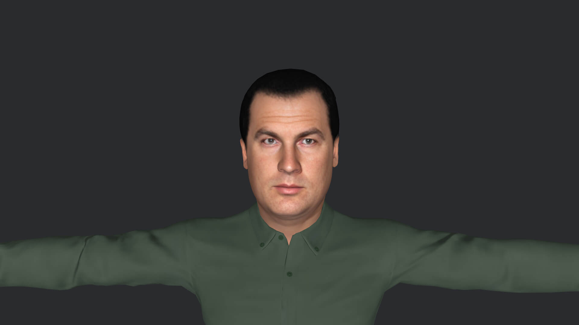 Steven Seagal Realistic Full Body Fully Rigged Character - 3D Model by ...