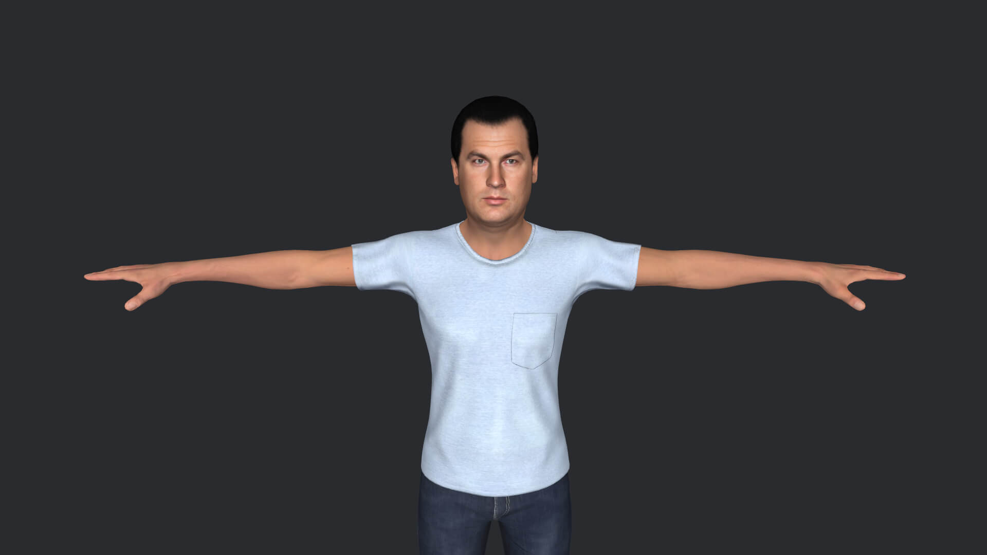 Steven Seagal Realistic Full Body Fully Rigged Character - 3D Model by ...