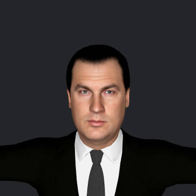 Steven Seagal Realistic Full Body Fully Rigged Character - 3D Model by ...