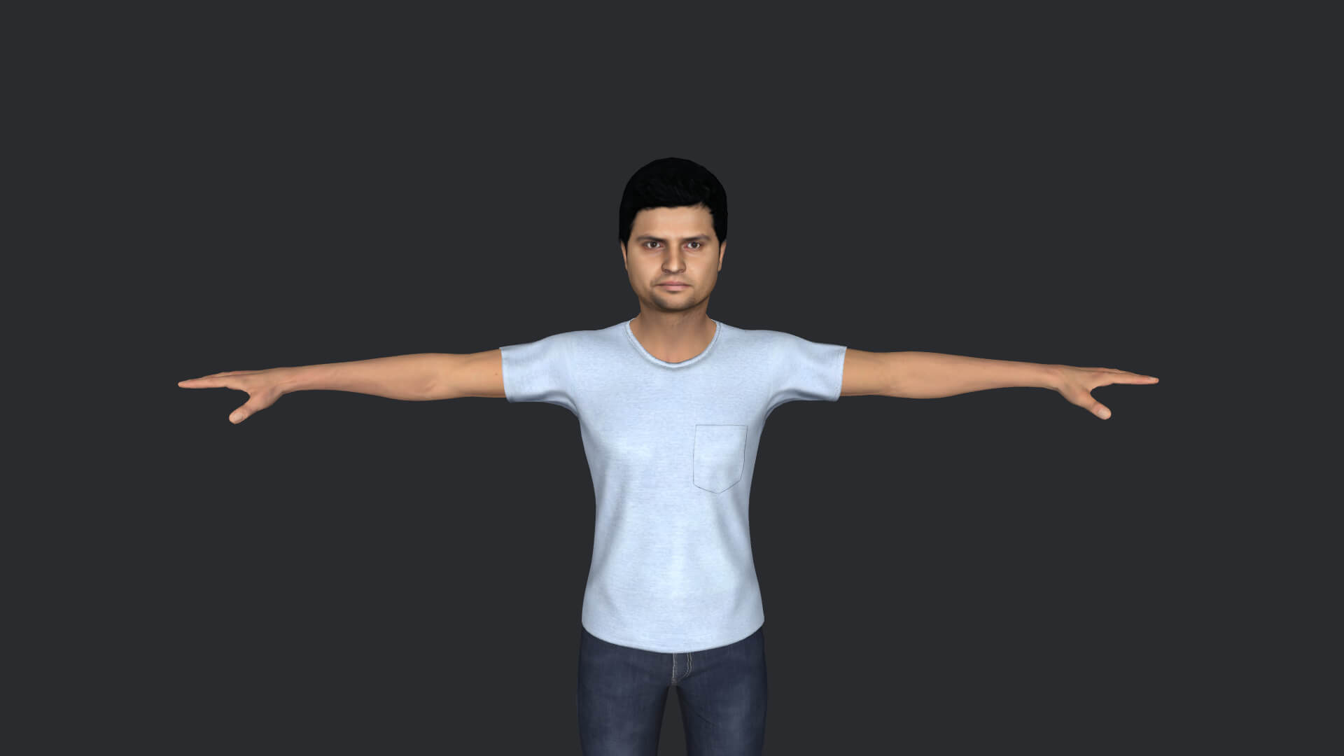 Suresh Raina Realistic Full Body Fully Rigged Character - 3D Model by ...