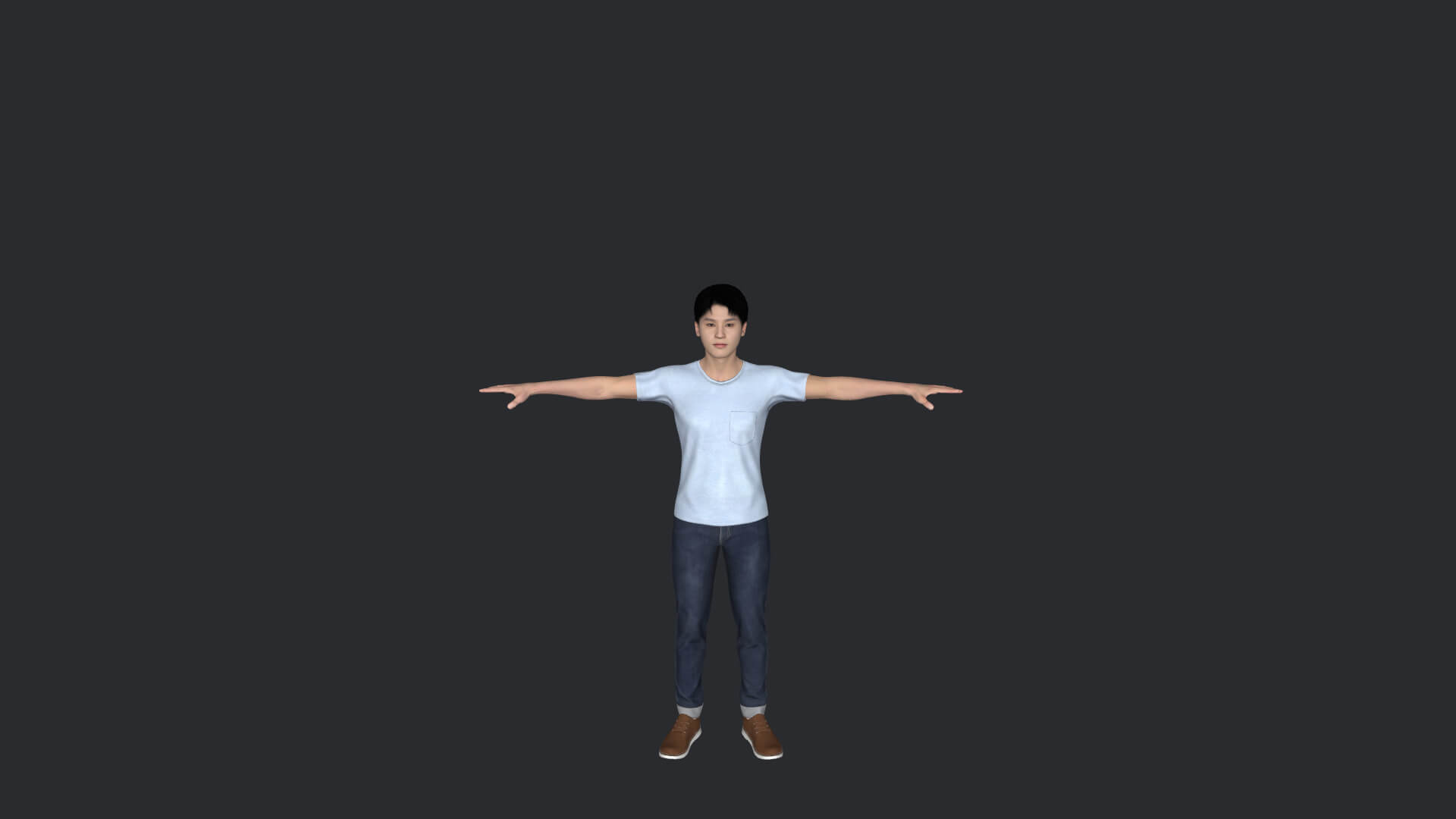 Taeil Realistic Full Body Fully Rigged Character - 3D Model by meta avatars
