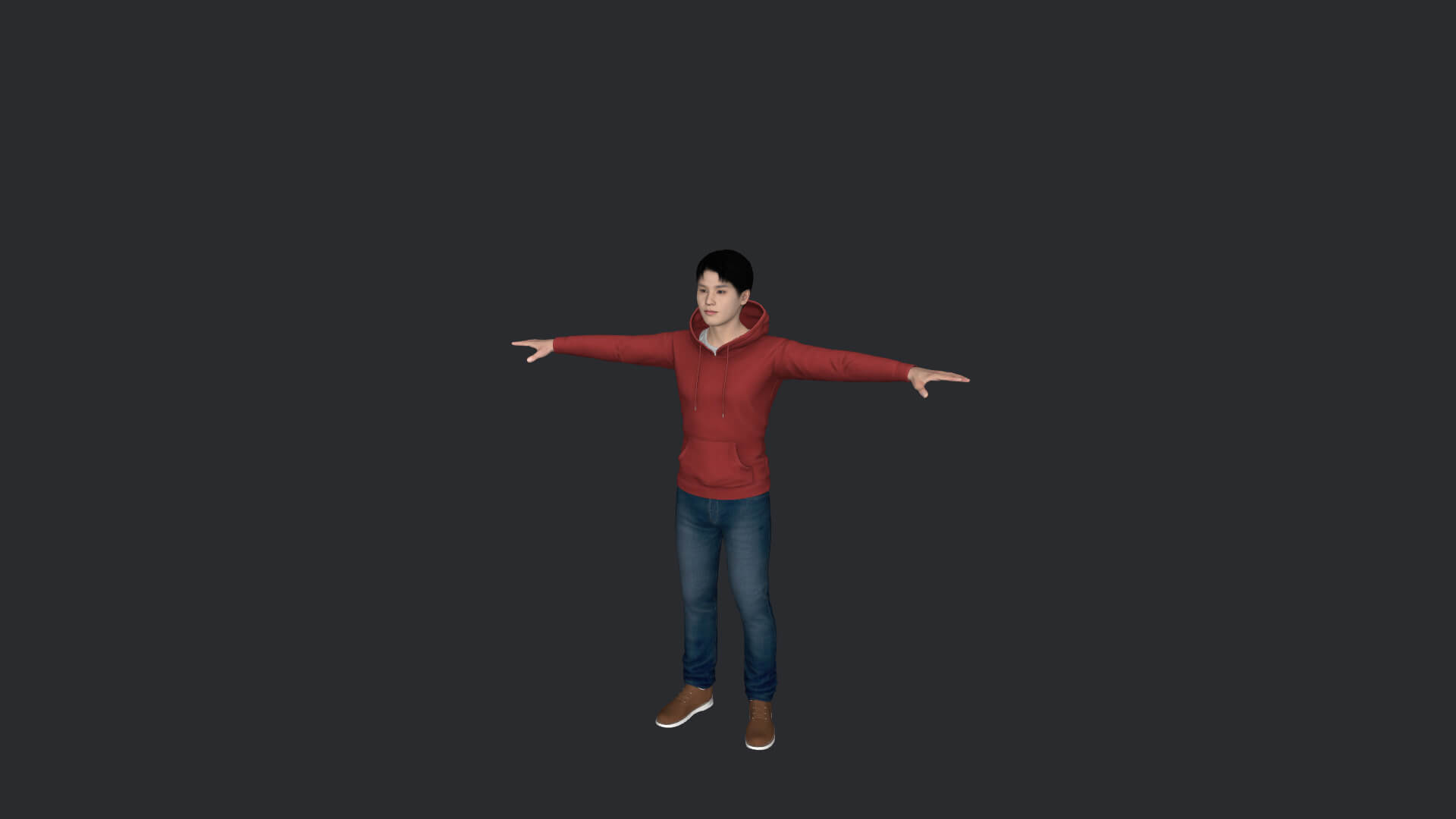 Taeil Realistic Full Body Fully Rigged Character - 3D Model by meta avatars