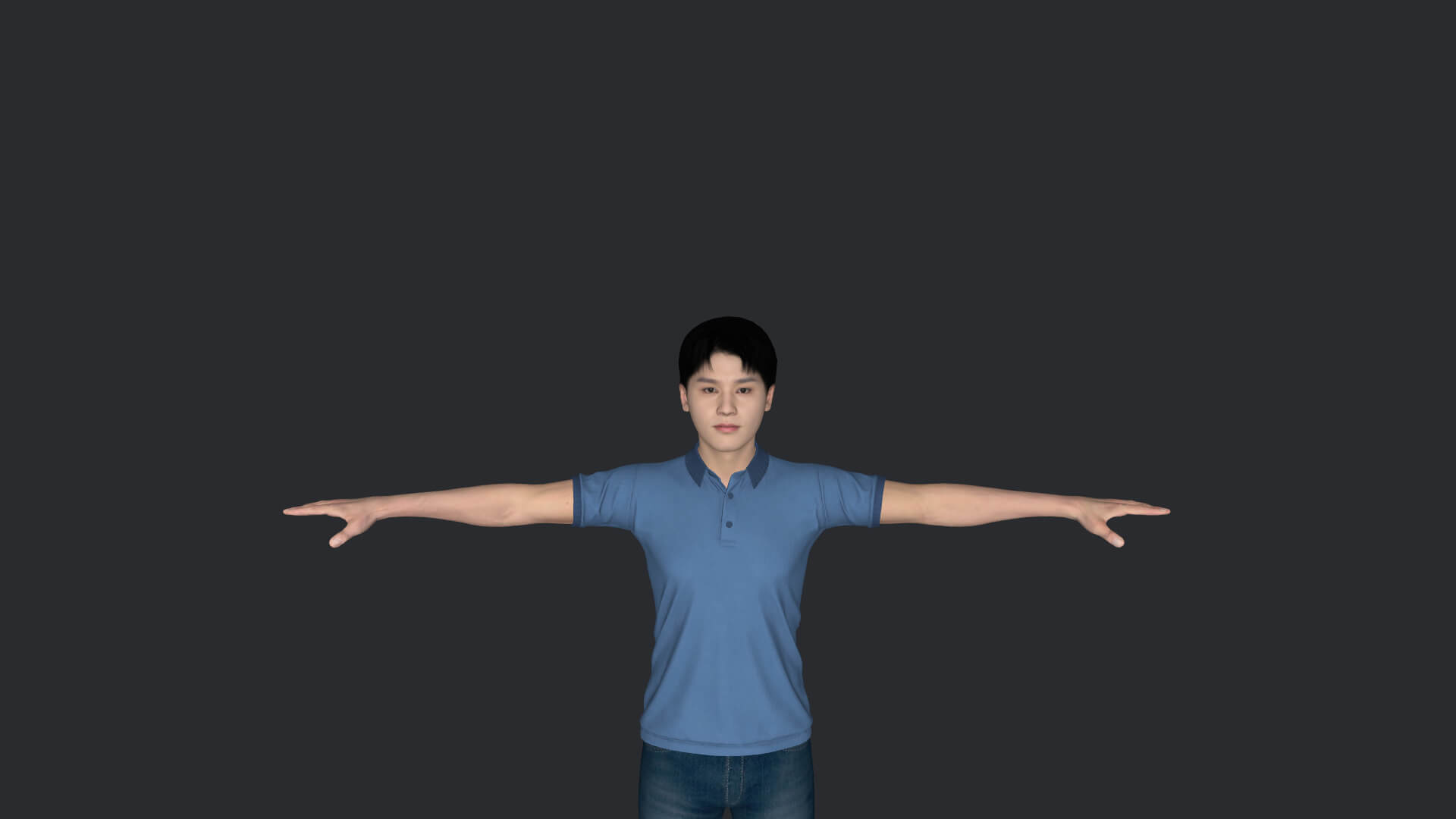 Taeil Realistic Full Body Fully Rigged Character - 3D Model by meta avatars