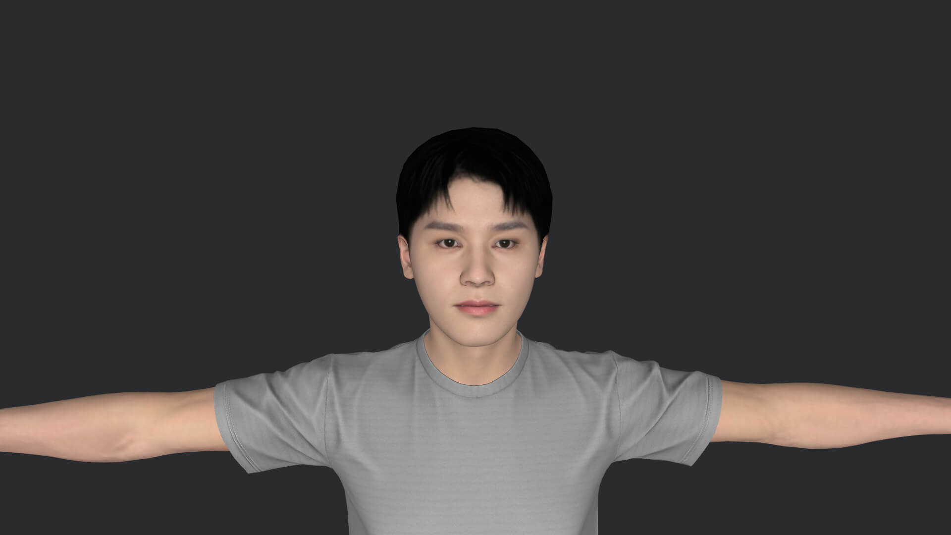 Taeil Realistic Full Body Fully Rigged Character - 3D Model by meta avatars
