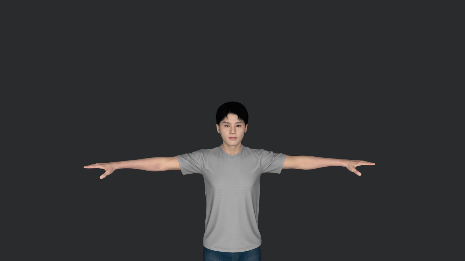 Taeil Realistic Full Body Fully Rigged Character - 3D Model by meta avatars