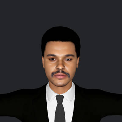 The Weeknd Realistic Full Body Fully Rigged Character - 3D Model by ...