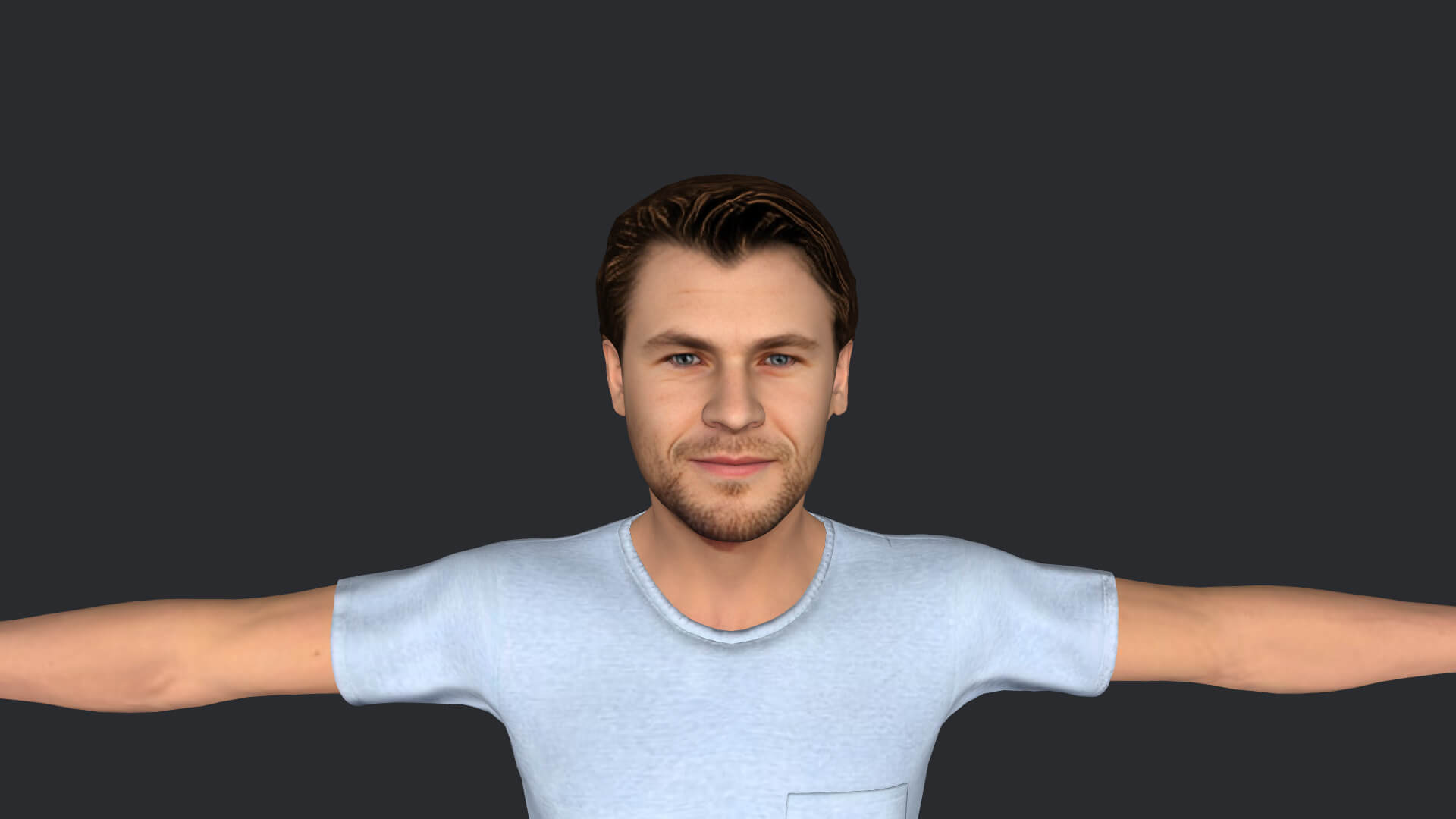 Thor Chris Hemsworth Avenge Realistic Fully Rigged Character - 3D Model ...
