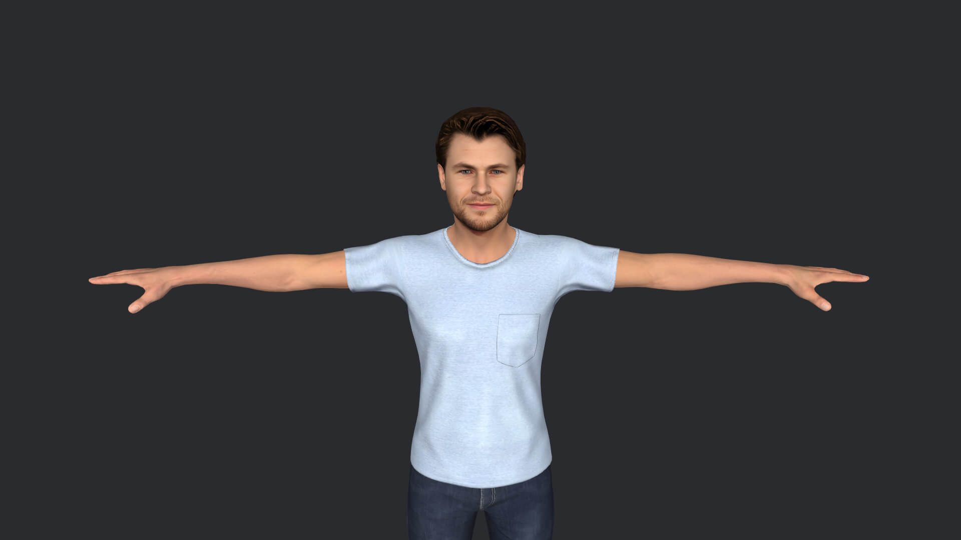 Thor Chris Hemsworth Avenge Realistic Fully Rigged Character - 3D Model ...