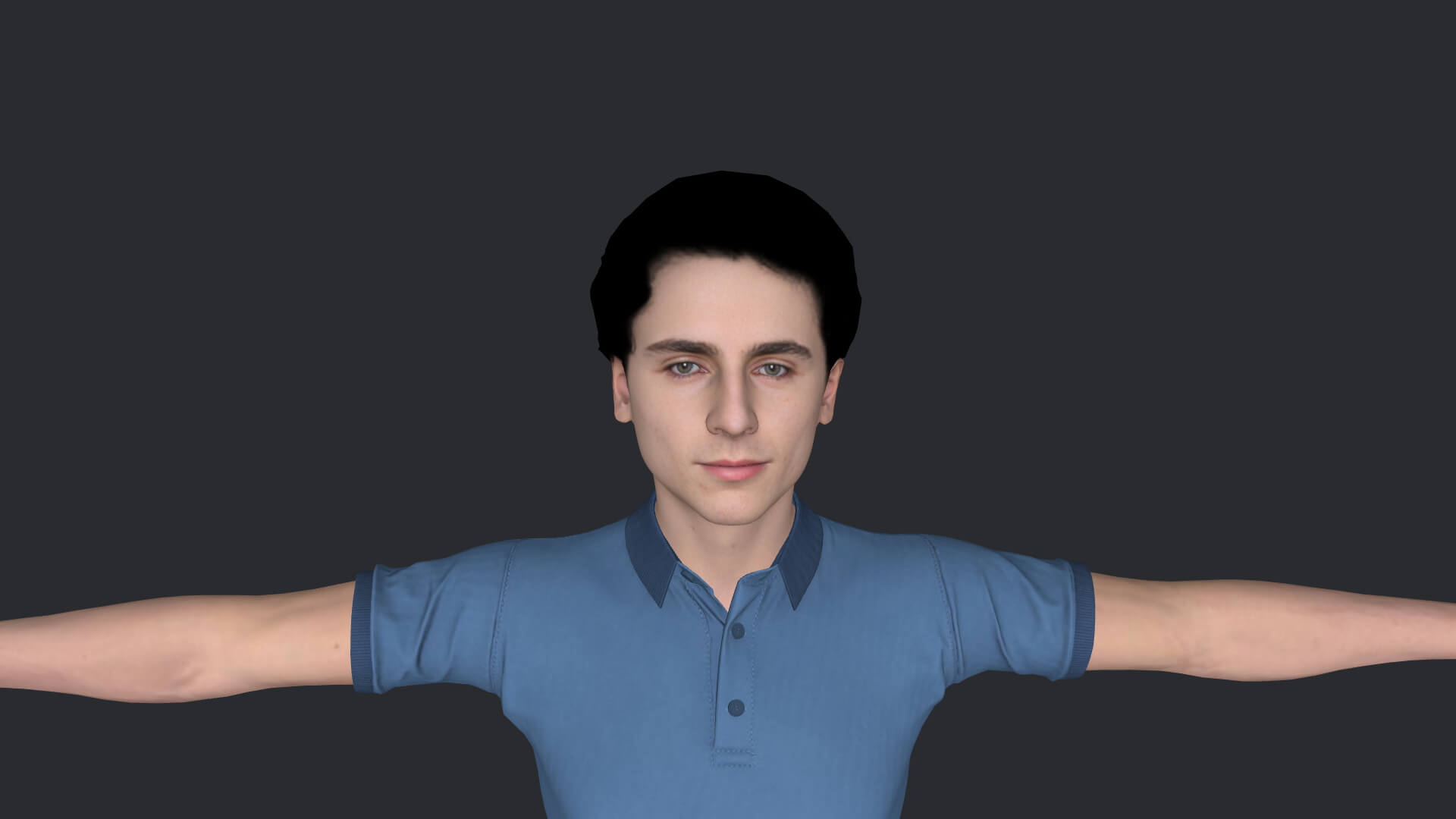 Timothee Chalamet Realistic Full Body Fully Rigged Character - 3D Model ...