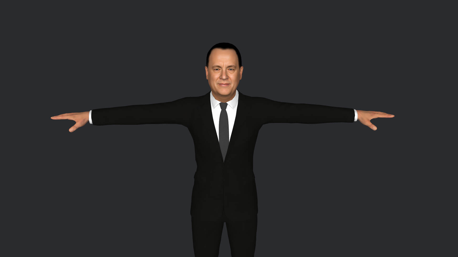 Tom Hanks Realistic Full Body Fully Rigged Character - 3D Model by meta ...