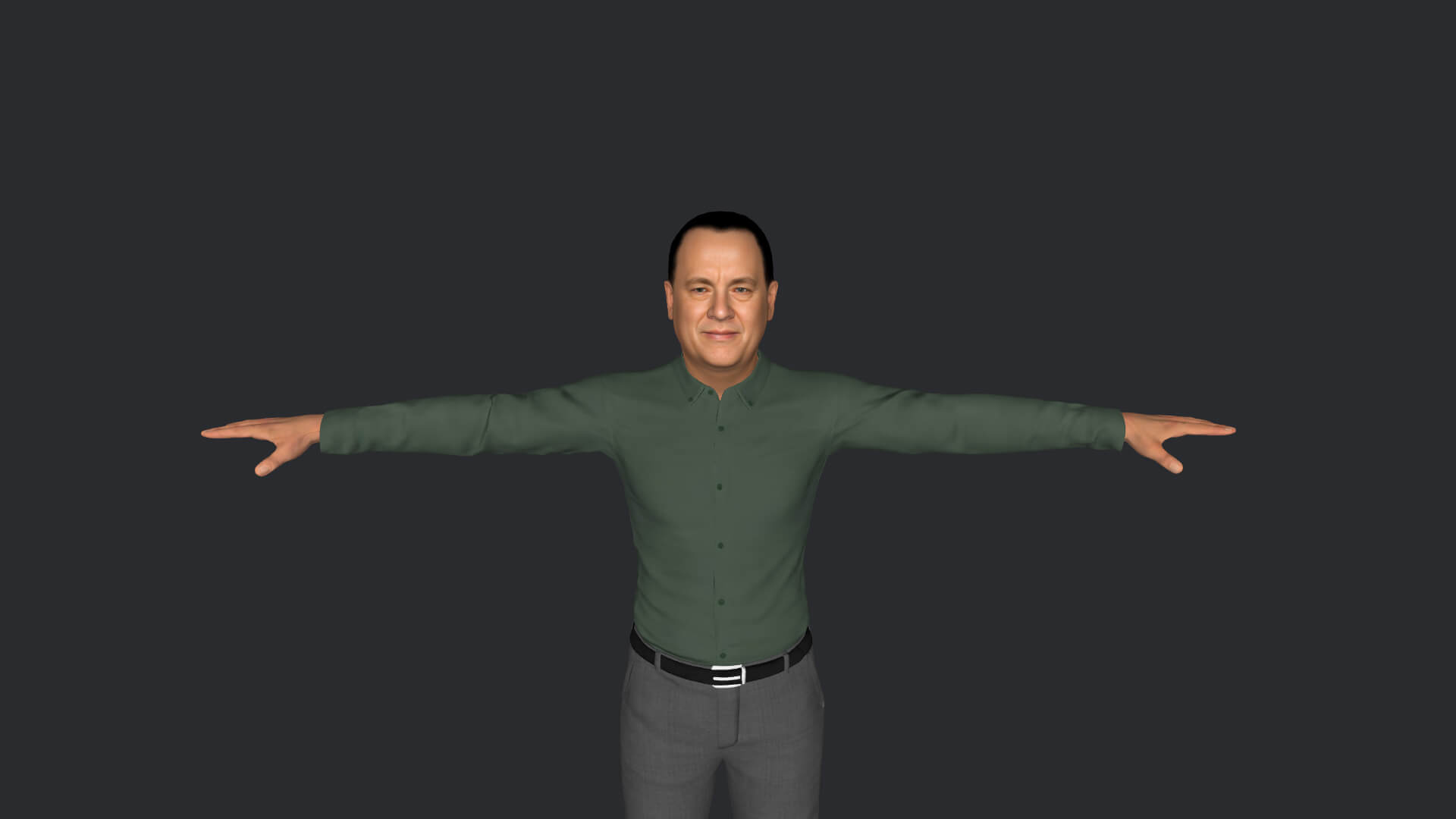 Tom Hanks Realistic Full Body Fully Rigged Character - 3D Model by meta ...