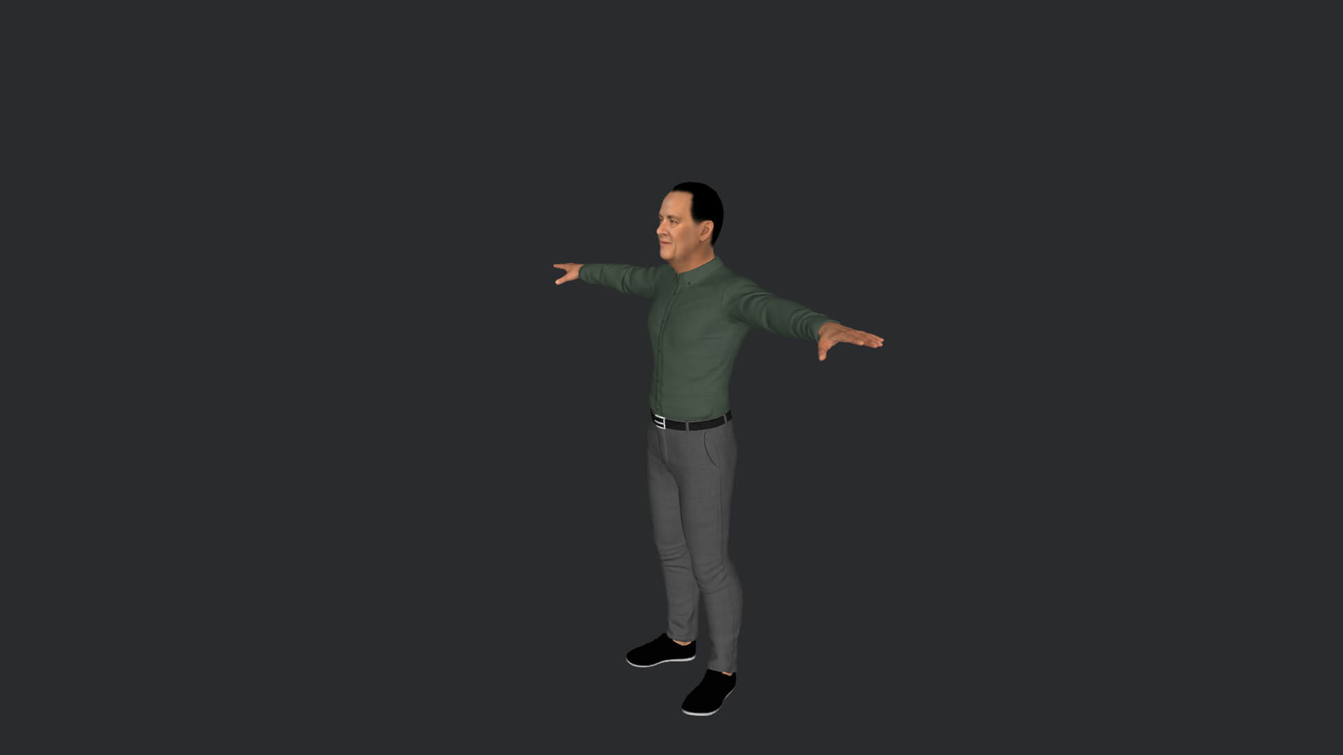 Tom Hanks Realistic Full Body Fully Rigged Character - 3D Model by meta ...