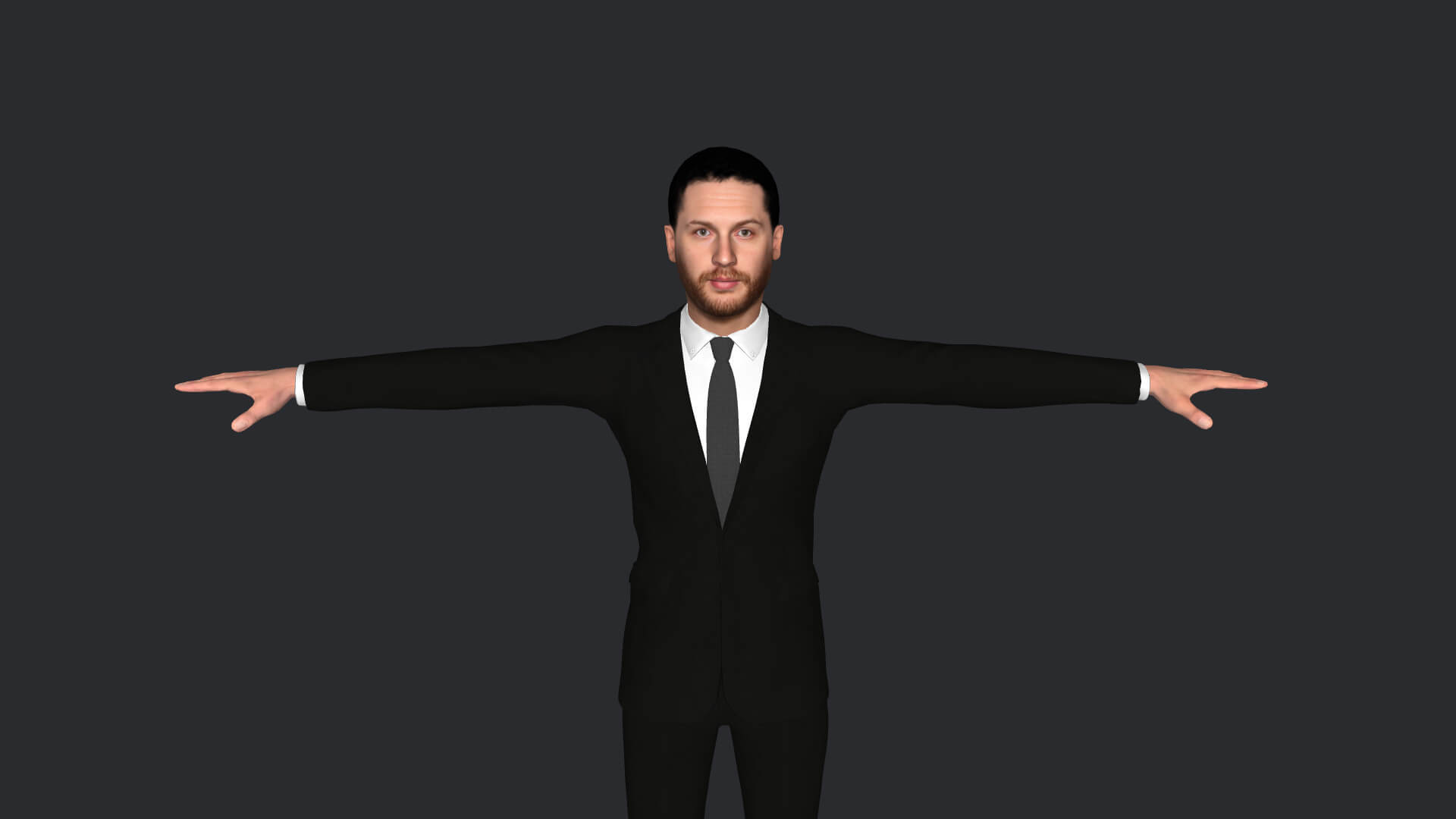 Tom Hardy Realistic Full Body Fully Rigged Character - 3D Model by meta ...