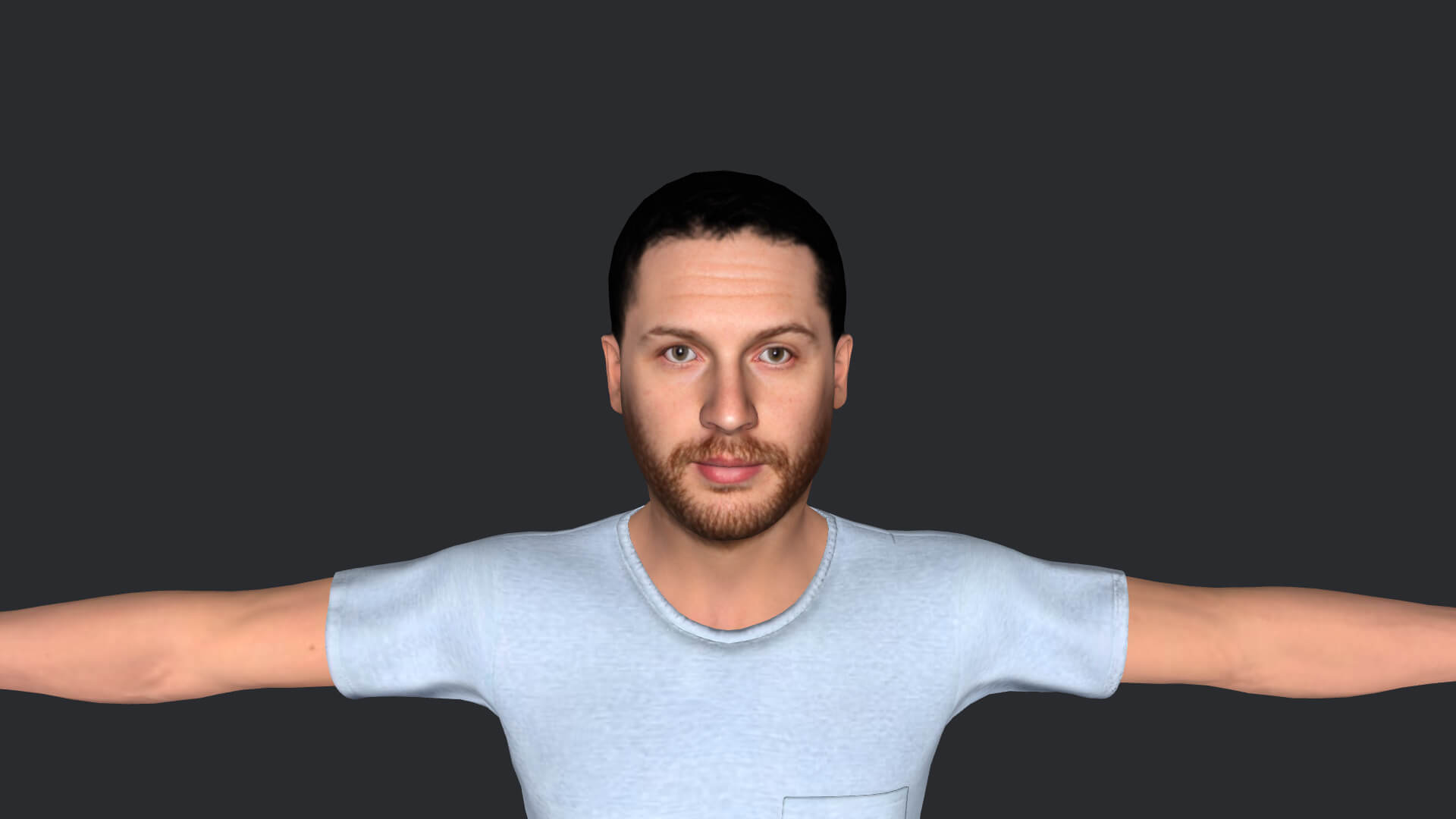 Tom Hardy Realistic Full Body Fully Rigged Character - 3D Model by meta ...