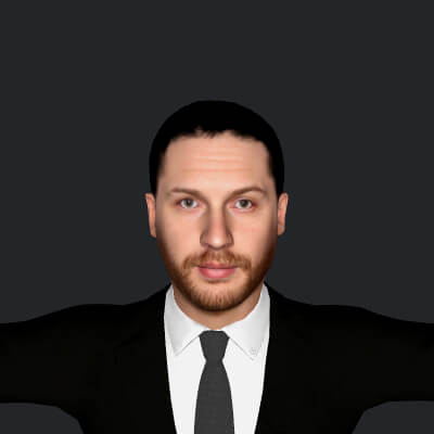 Tom Hardy Realistic Full Body Fully Rigged Character - 3D Model by meta ...