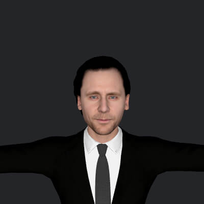 Tom Hiddleston Realistic Full Body Fully Rigged Character - 3D Model by ...