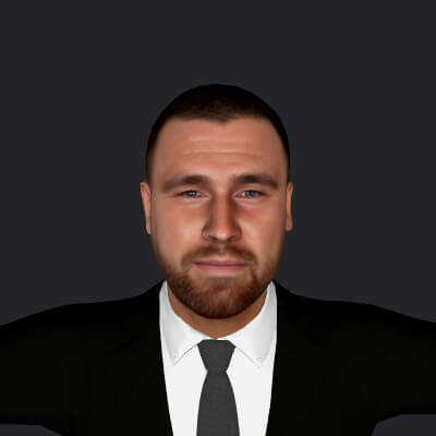 Travis Kelce Realistic Full Body Fully Rigged Character - 3D Model by ...