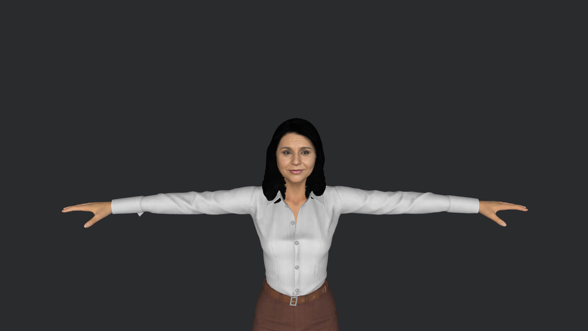 Tulsi Gabbard Realistic Full Body Fully Rigged Character - 3D Model by ...