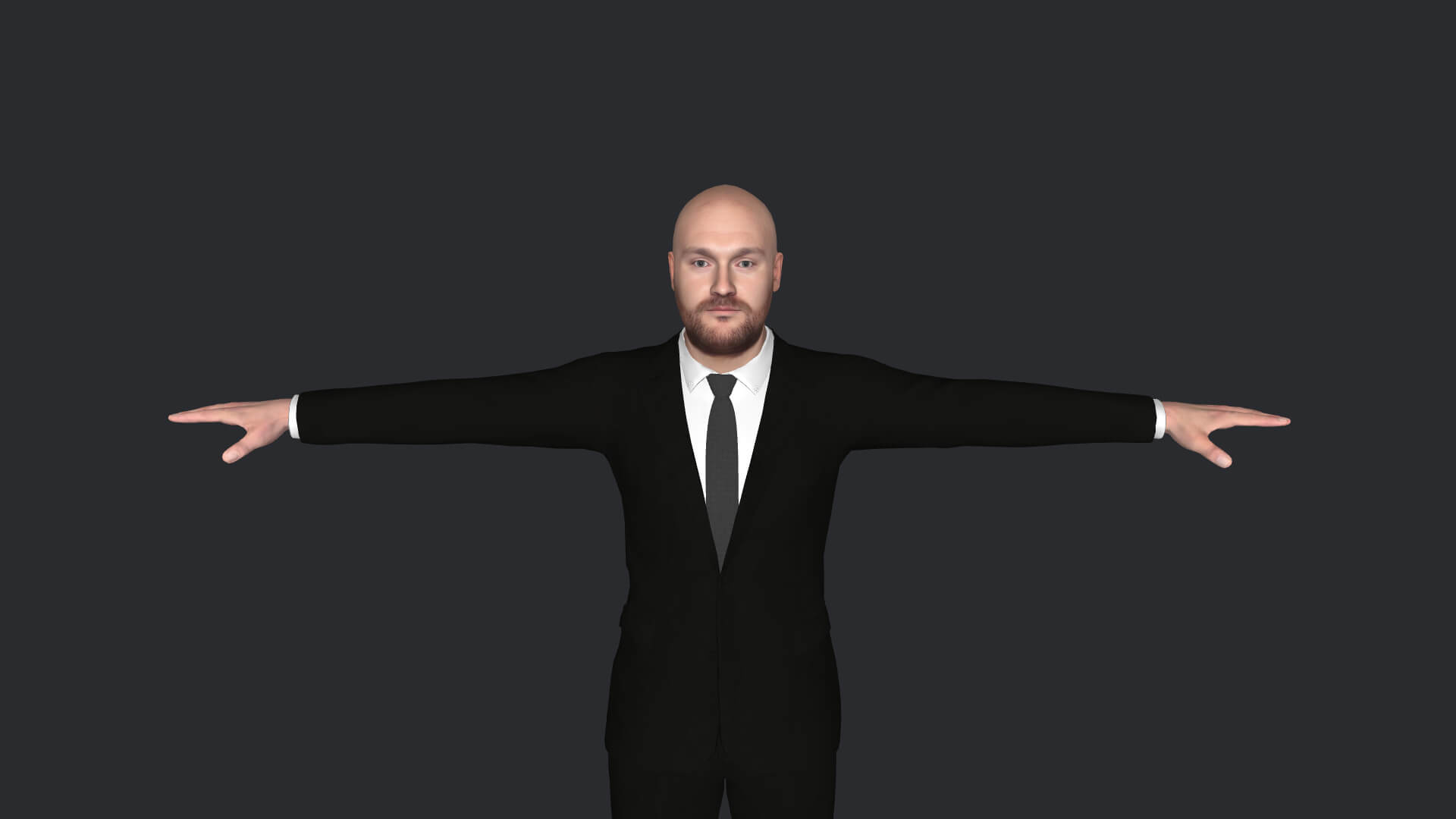 Tyson Fury Realistic Full Body Fully Rigged Character - 3D Model by meta avatars