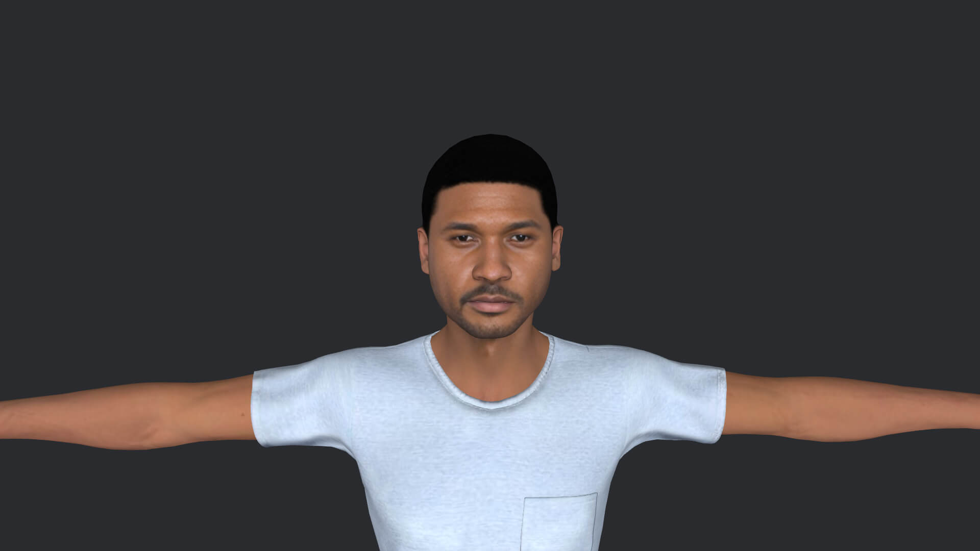Usher Realistic Full Body Fully Rigged Character - 3D Model by meta avatars