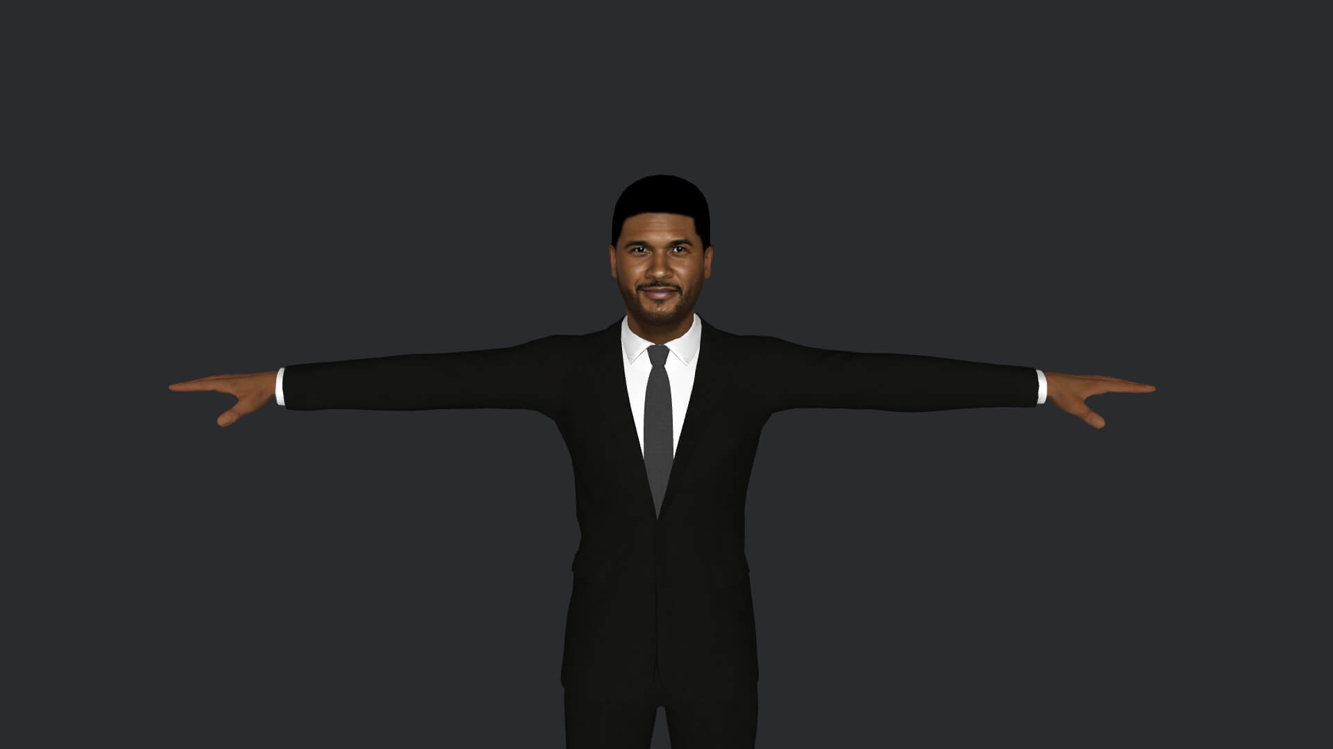 Usher Realistic Full Body Fully Rigged Character - 3D Model by meta avatars