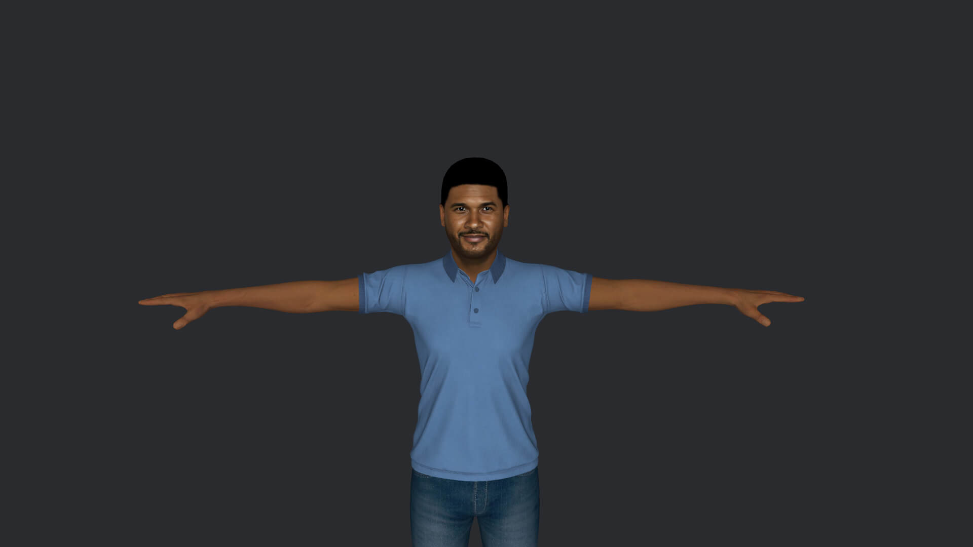 Usher Realistic Full Body Fully Rigged Character - 3D Model by meta avatars