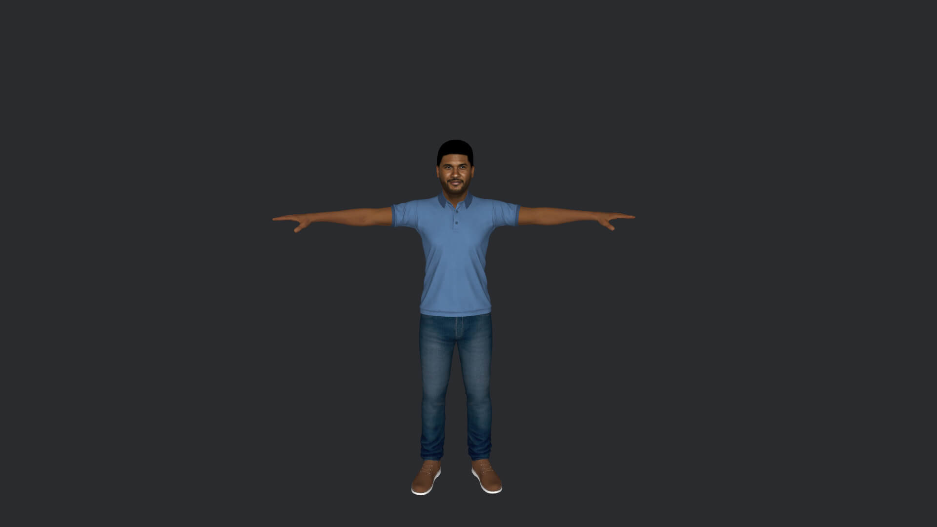 Usher Realistic Full Body Fully Rigged Character - 3D Model by meta avatars