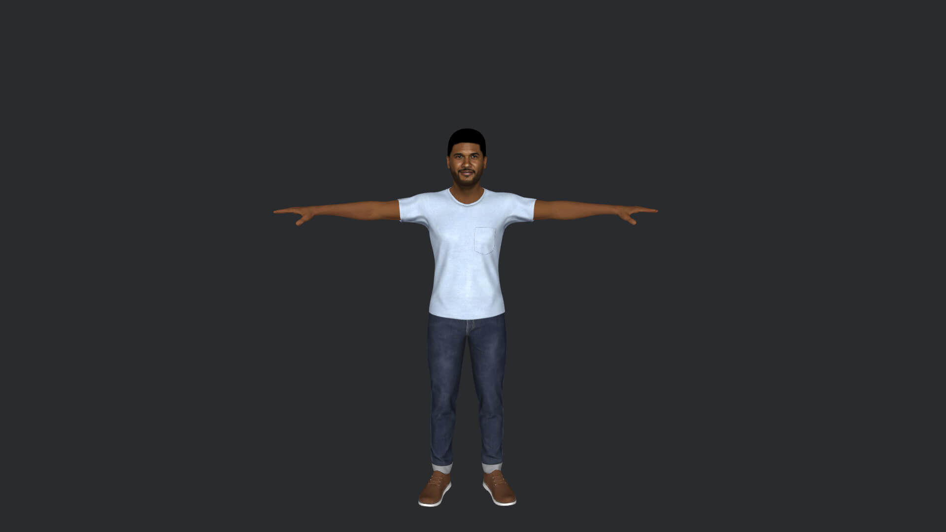 Usher Realistic Full Body Fully Rigged Character - 3D Model by meta avatars