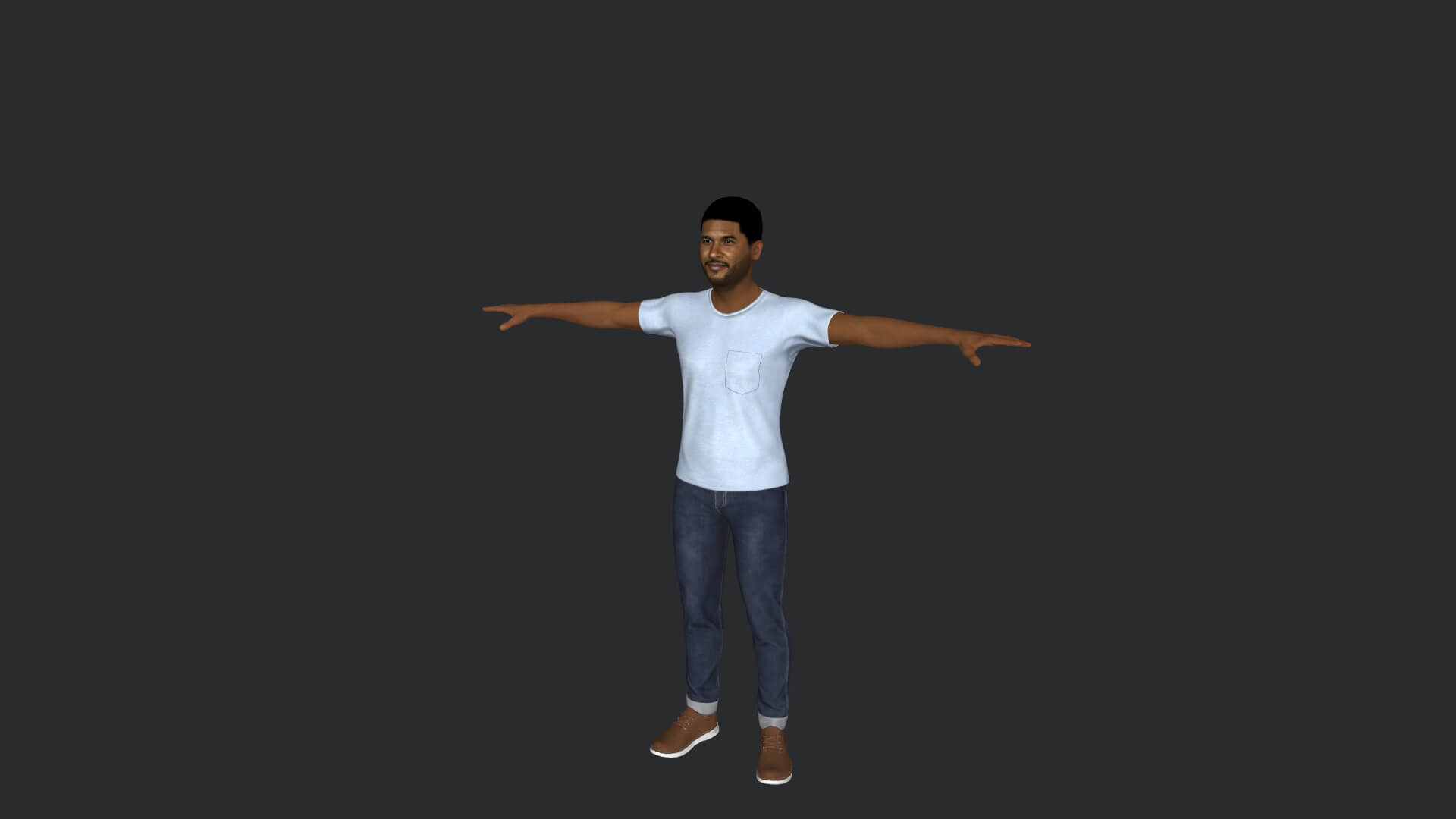 Usher Realistic Full Body Fully Rigged Character - 3D Model by meta avatars
