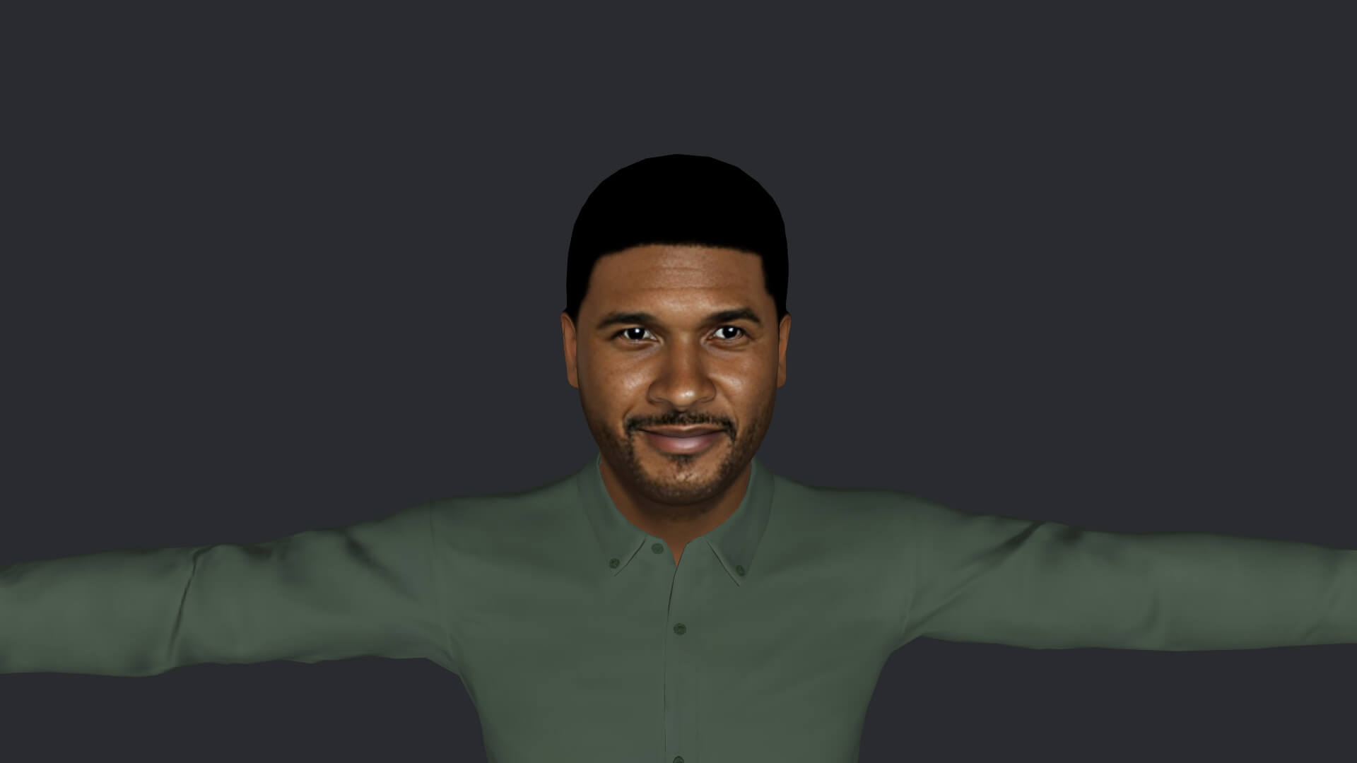 Usher Realistic Full Body Fully Rigged Character - 3D Model by meta avatars