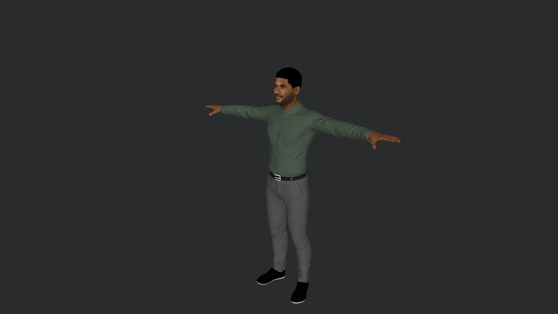 Usher Realistic Full Body Fully Rigged Character - 3D Model by meta avatars
