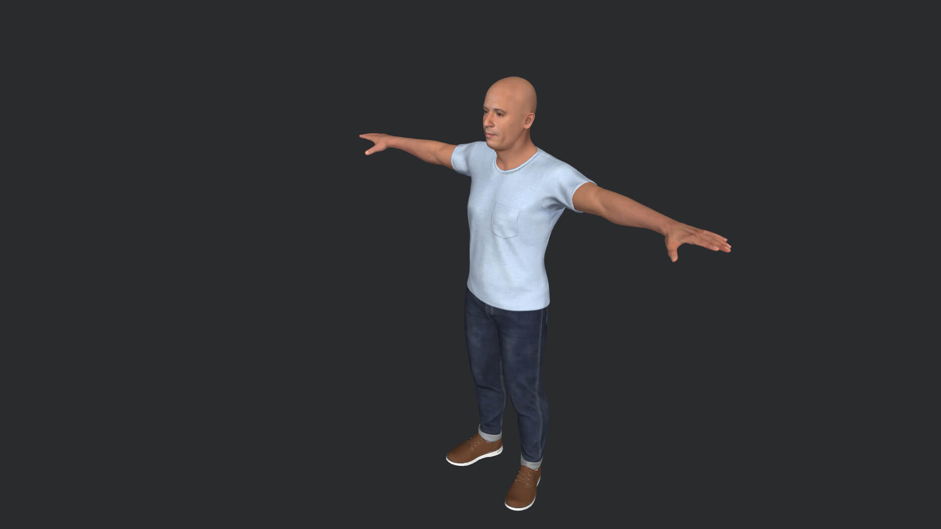 Vin Diesel Hyper Realistic Full Body Rigged Character - 3D Model by ...