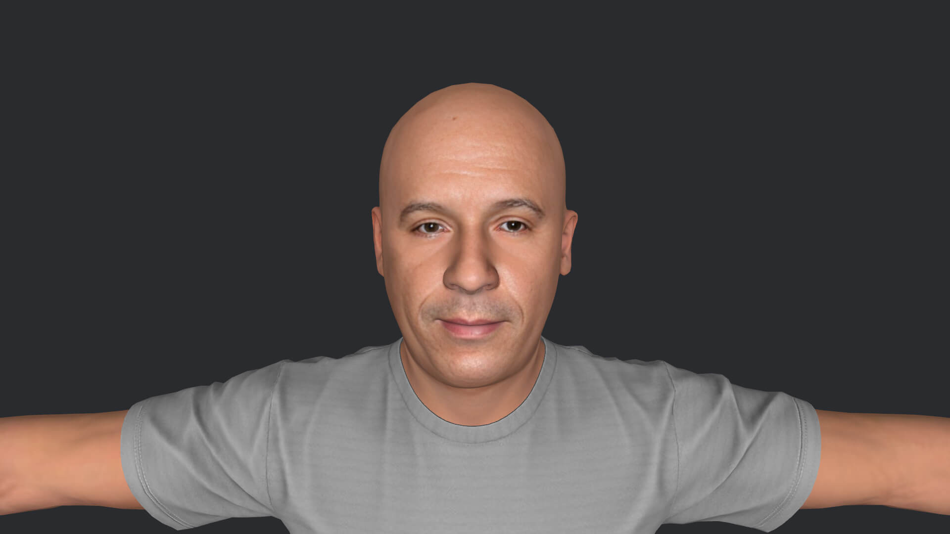 Vin Diesel Hyper Realistic Full Body Rigged Character - 3D Model by ...