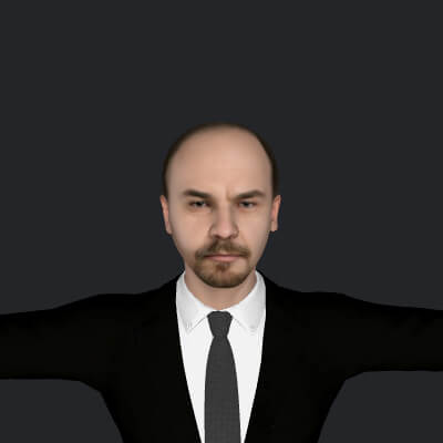 Vladimir Lenin Realistic Full Body Fully Rigged Character - 3D Model by ...