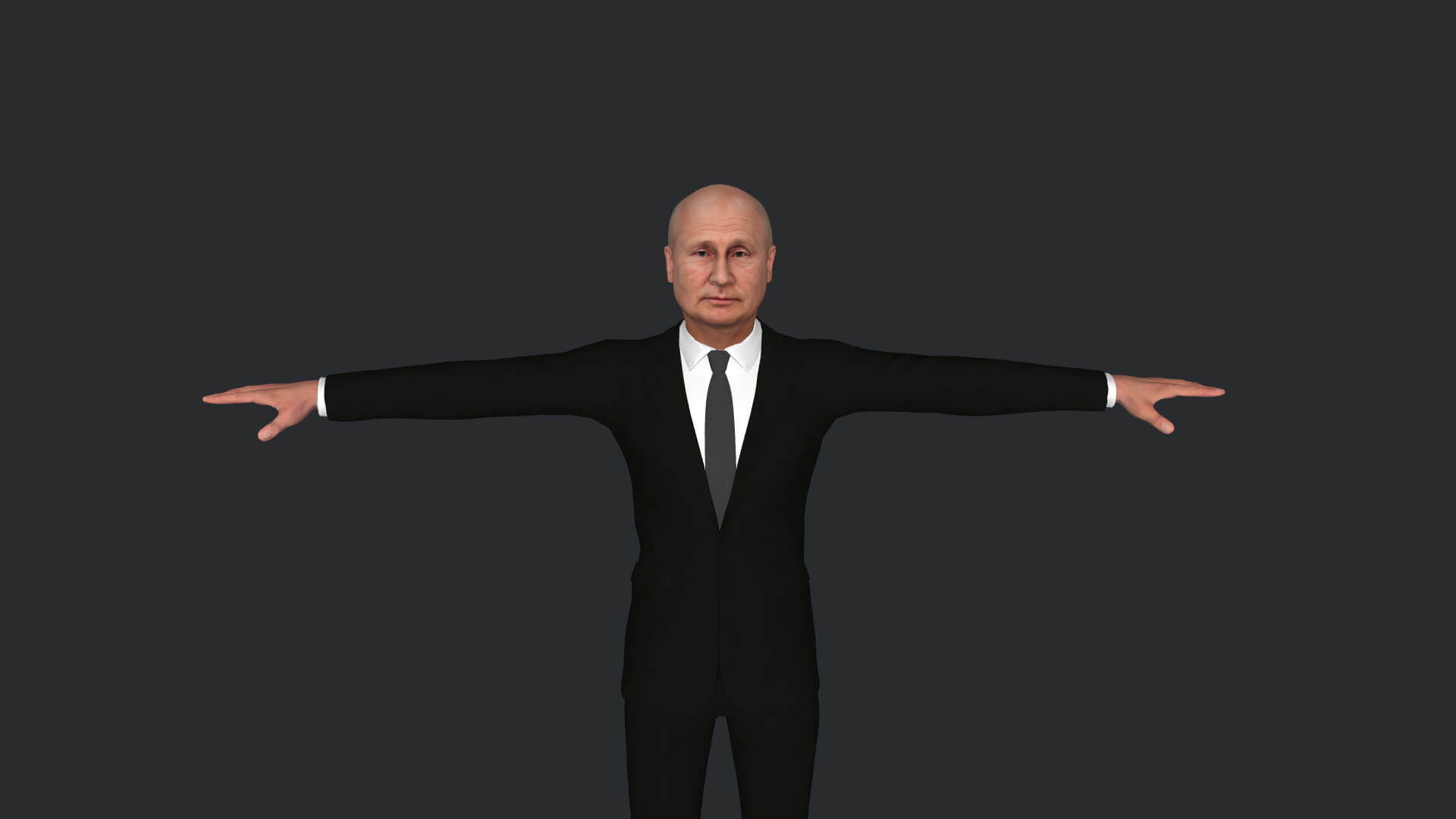 Vladimir Putin Hyper Realistic Fully Rigged Character - 3D Model by ...