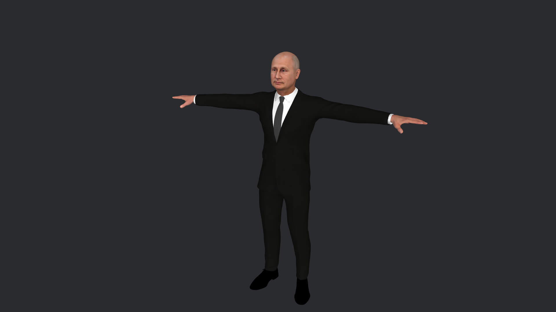 Vladimir Putin Hyper Realistic Fully Rigged Character - 3D Model by ...