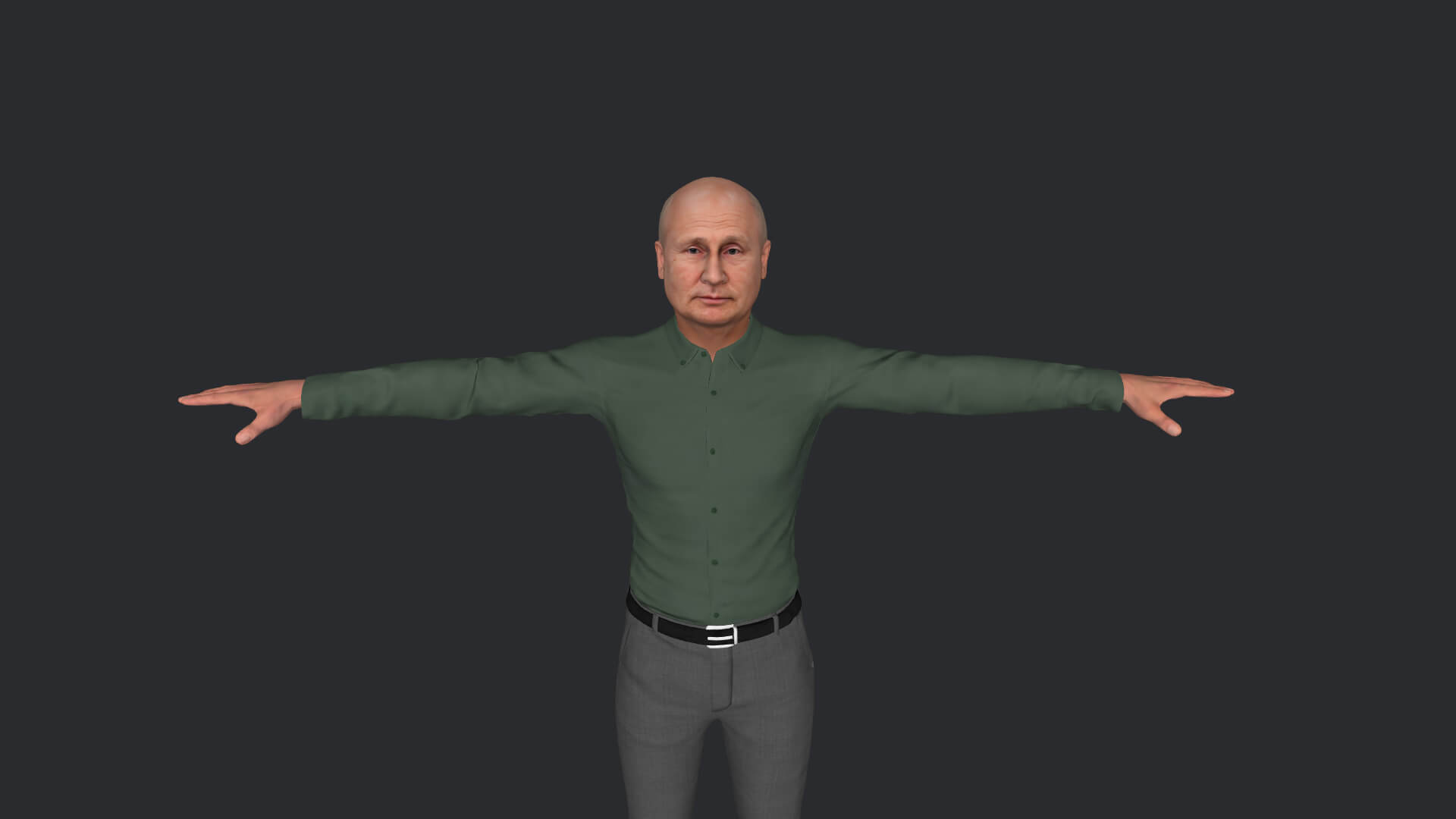Vladimir Putin Hyper Realistic Fully Rigged Character - 3D Model by ...