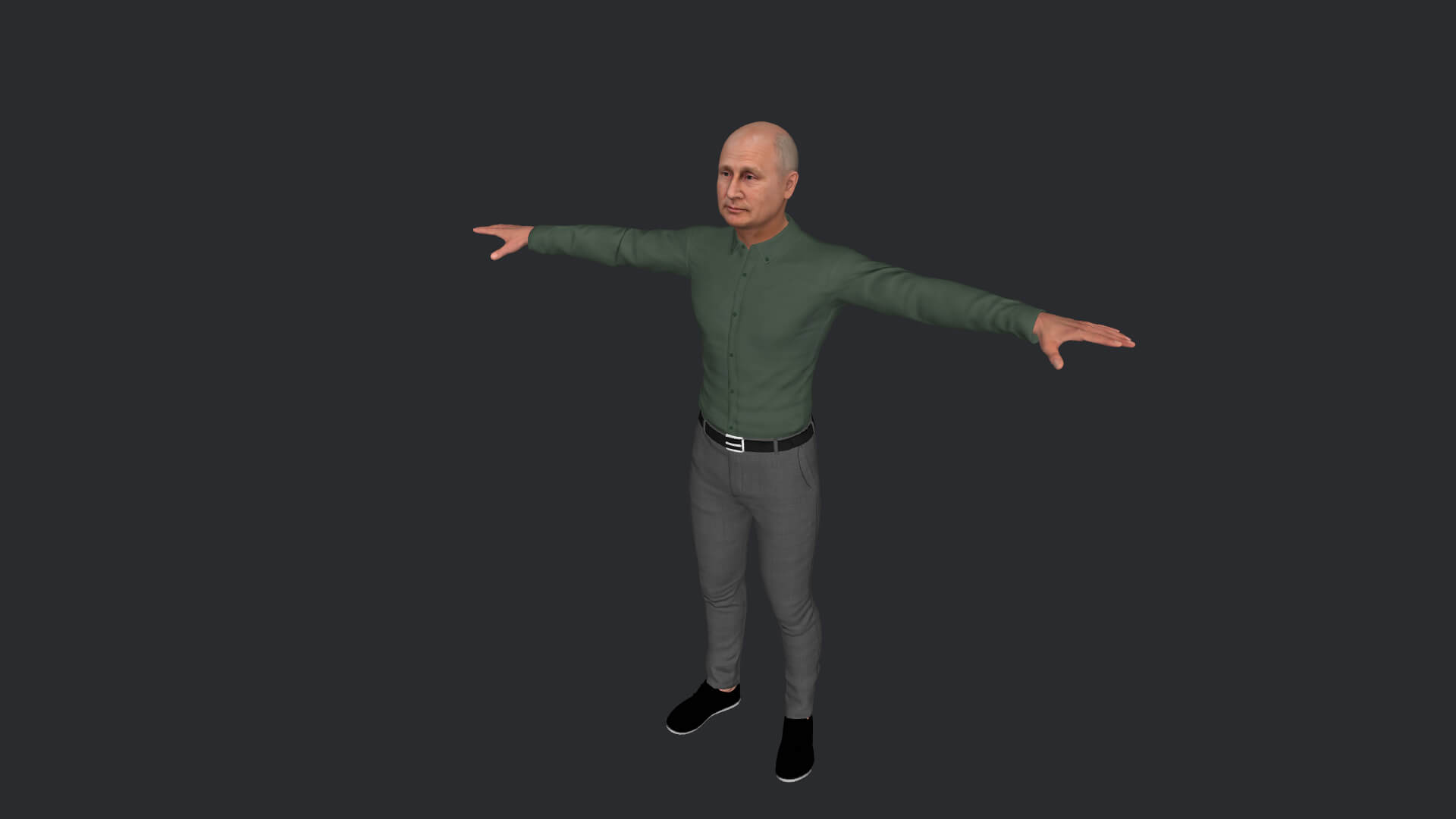 Vladimir Putin Hyper Realistic Fully Rigged Character - 3D Model by ...