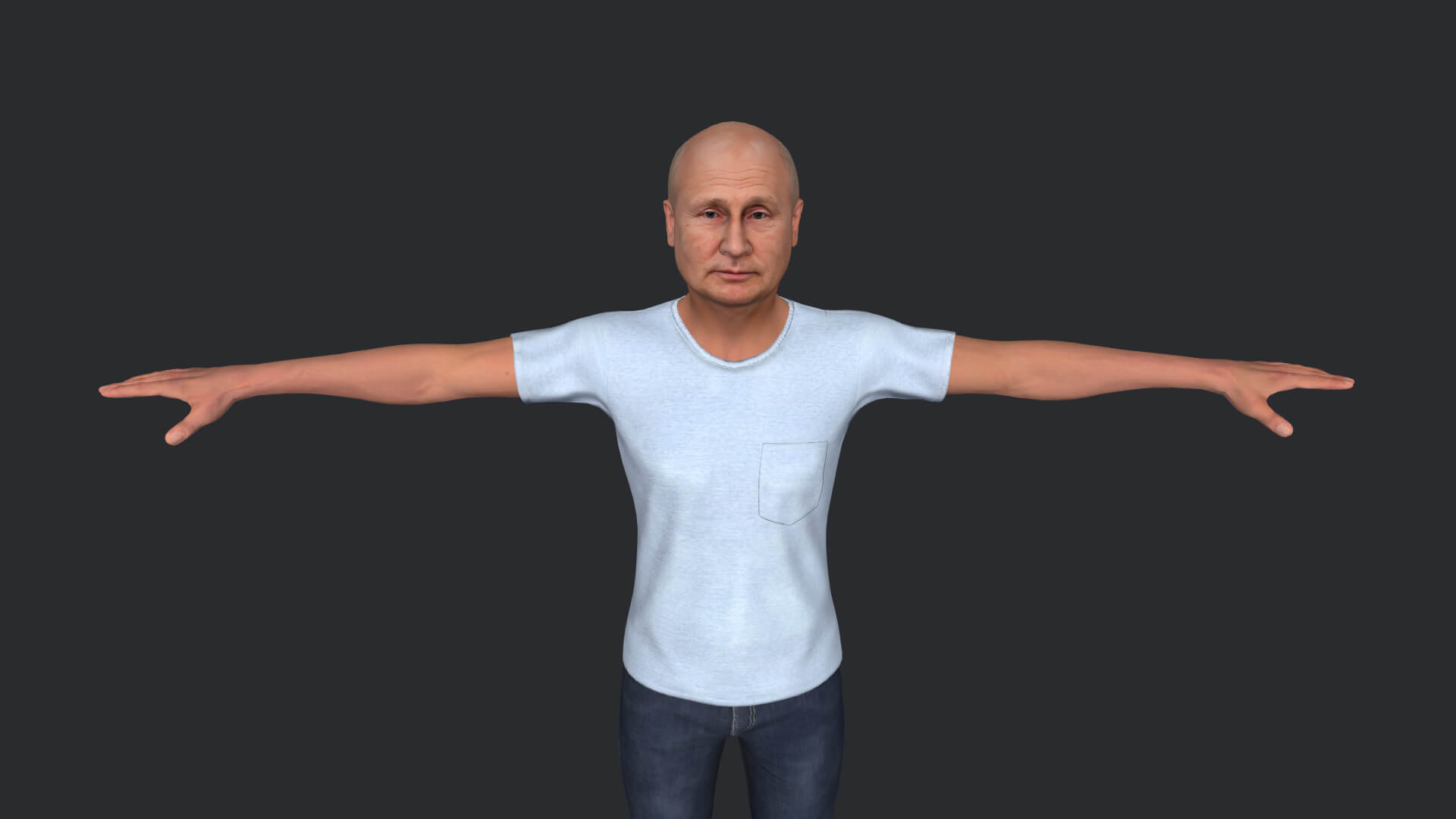 Vladimir Putin Hyper Realistic Fully Rigged Character - 3D Model by ...