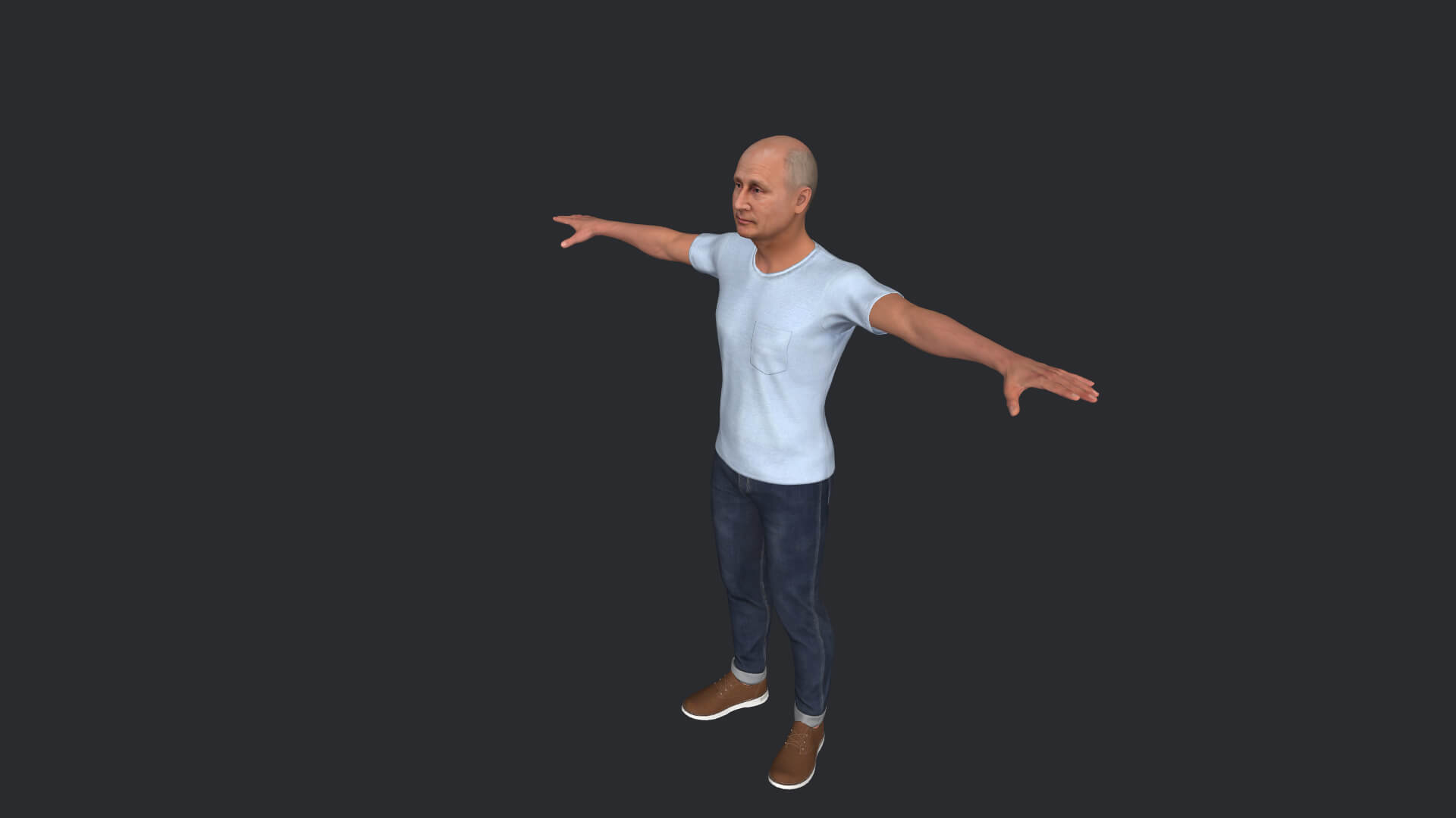 Vladimir Putin Hyper Realistic Fully Rigged Character - 3D Model by ...