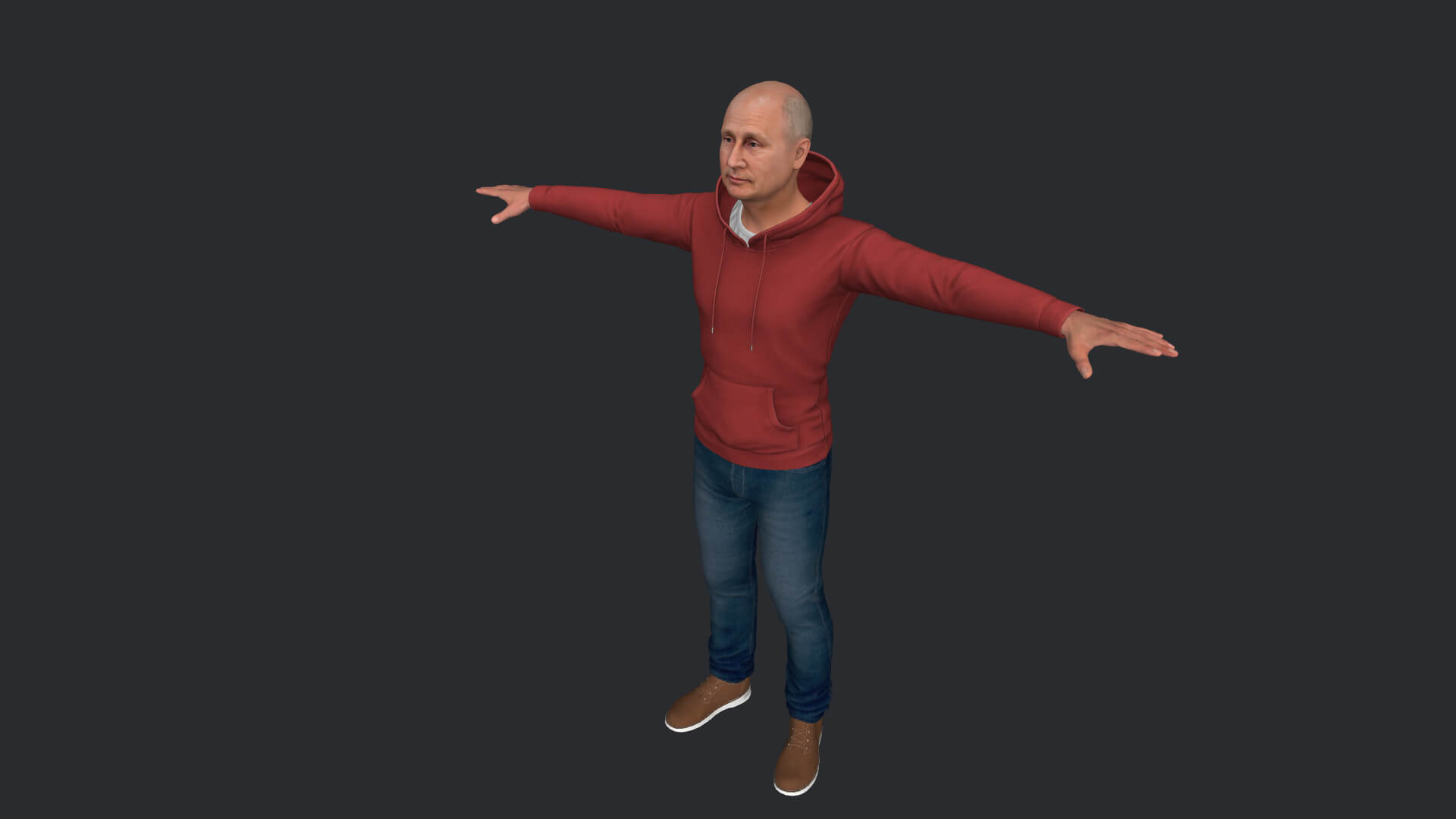 Vladimir Putin Hyper Realistic Fully Rigged Character - 3D Model by ...