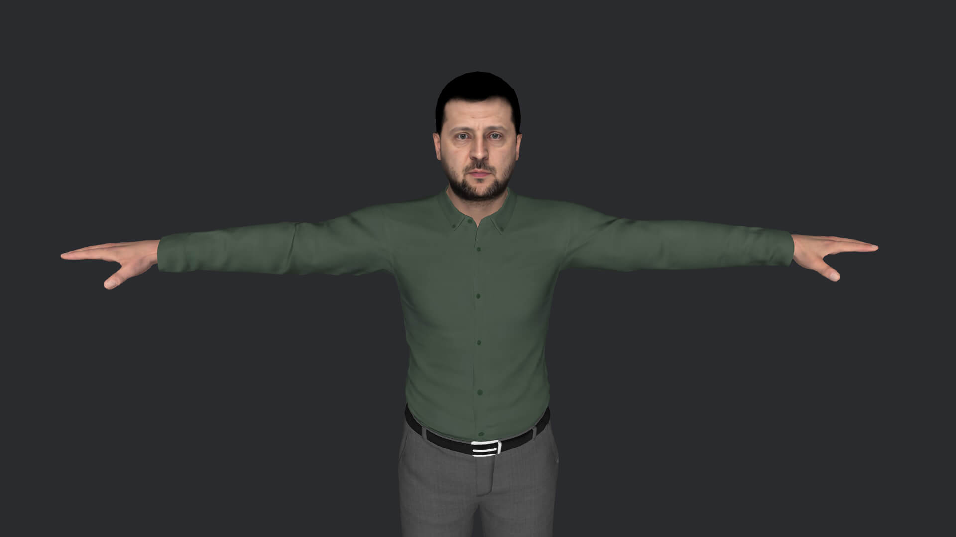 Volodymyr Zelenskyy Hyper Realistic Fully Rigged Character - 3D Model ...